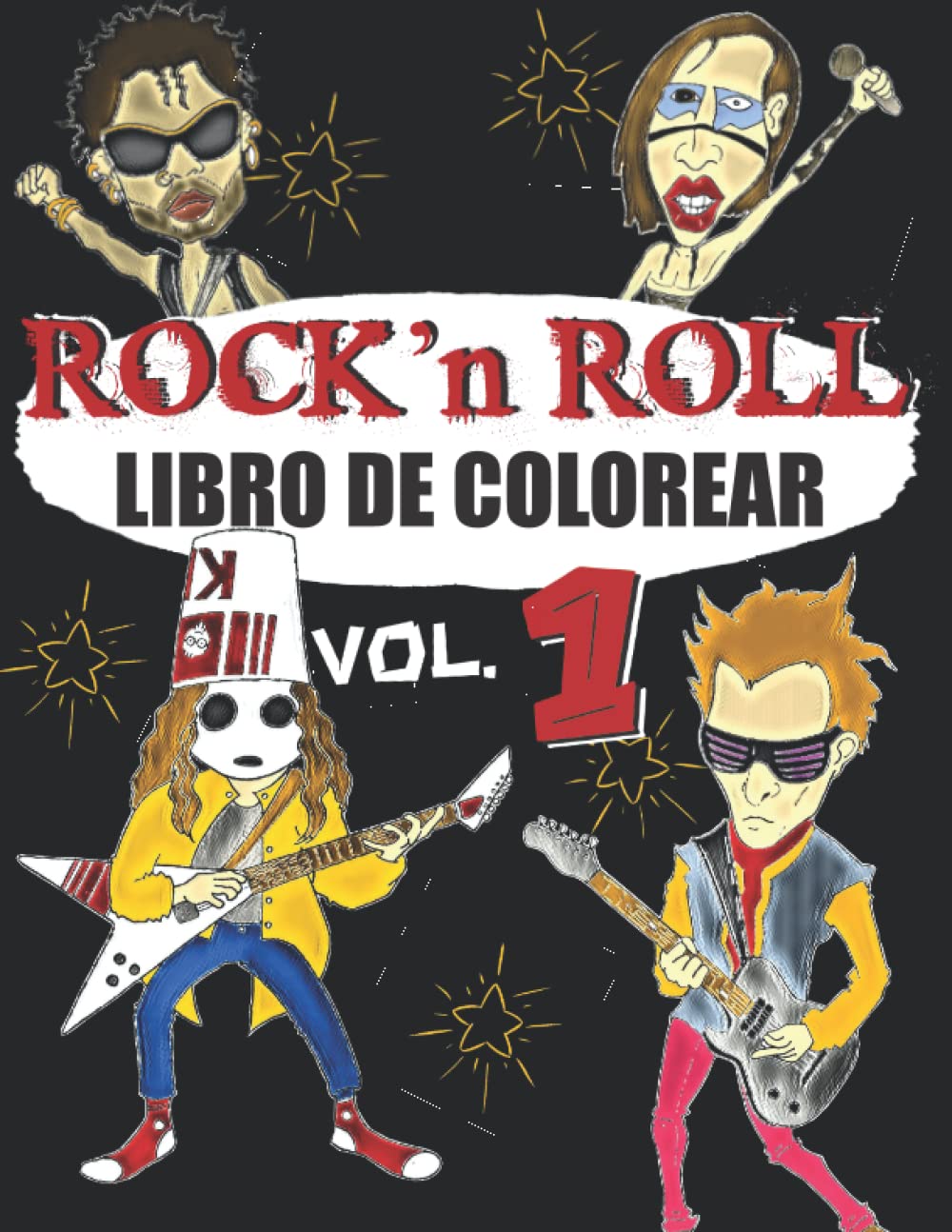 Buy LIBRO DE COLOREAR ROCK N ROLL: Un libro para colorear para adultos ...