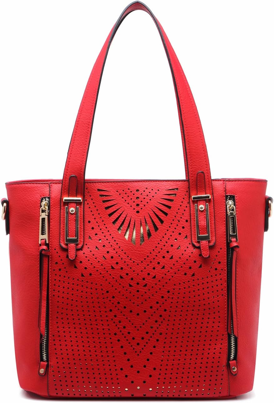 Mia K. Collection Faye Drive Laser Cut Handbags by Mia K.: Handbags ...