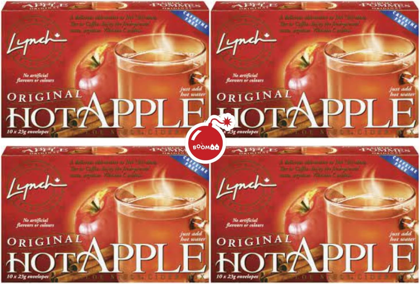 Original Hot Apple Cider Drink Mix by Lynch, 4 Pack (10 Pouches in Each ...