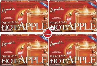 Original Hot Apple Cider Drink Mix by Lynch, 4 Pack (10 Pouches in Each ...