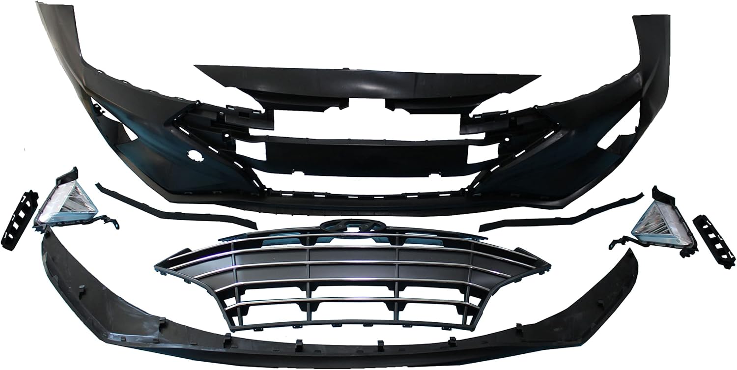 Amazon.com: For 2019 2020 Hyundai Elantra Front Bumper Assembly ...