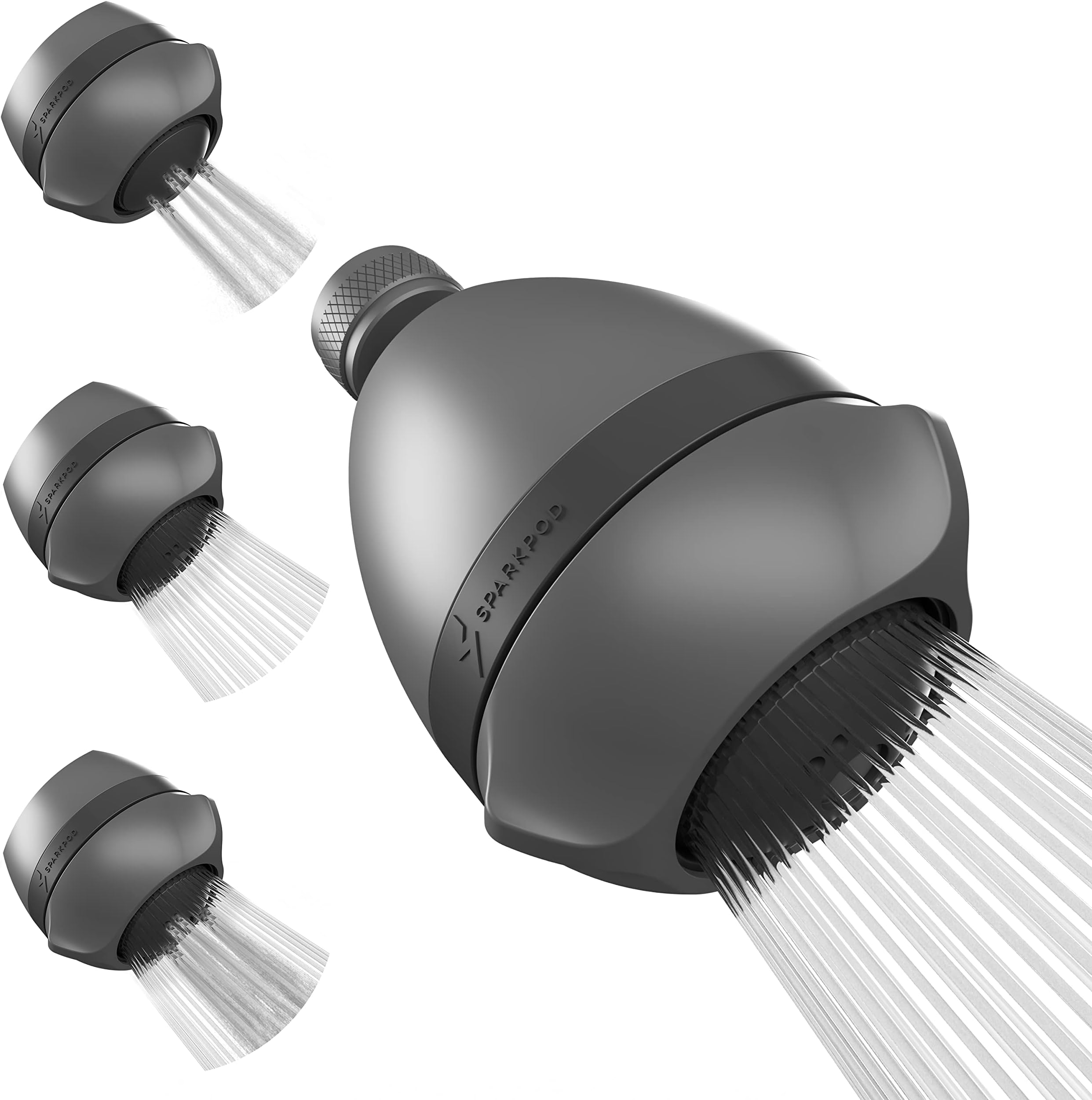 8 Inch Rainfall Shower Head by WaterPoint - Large High Pressure Water ...