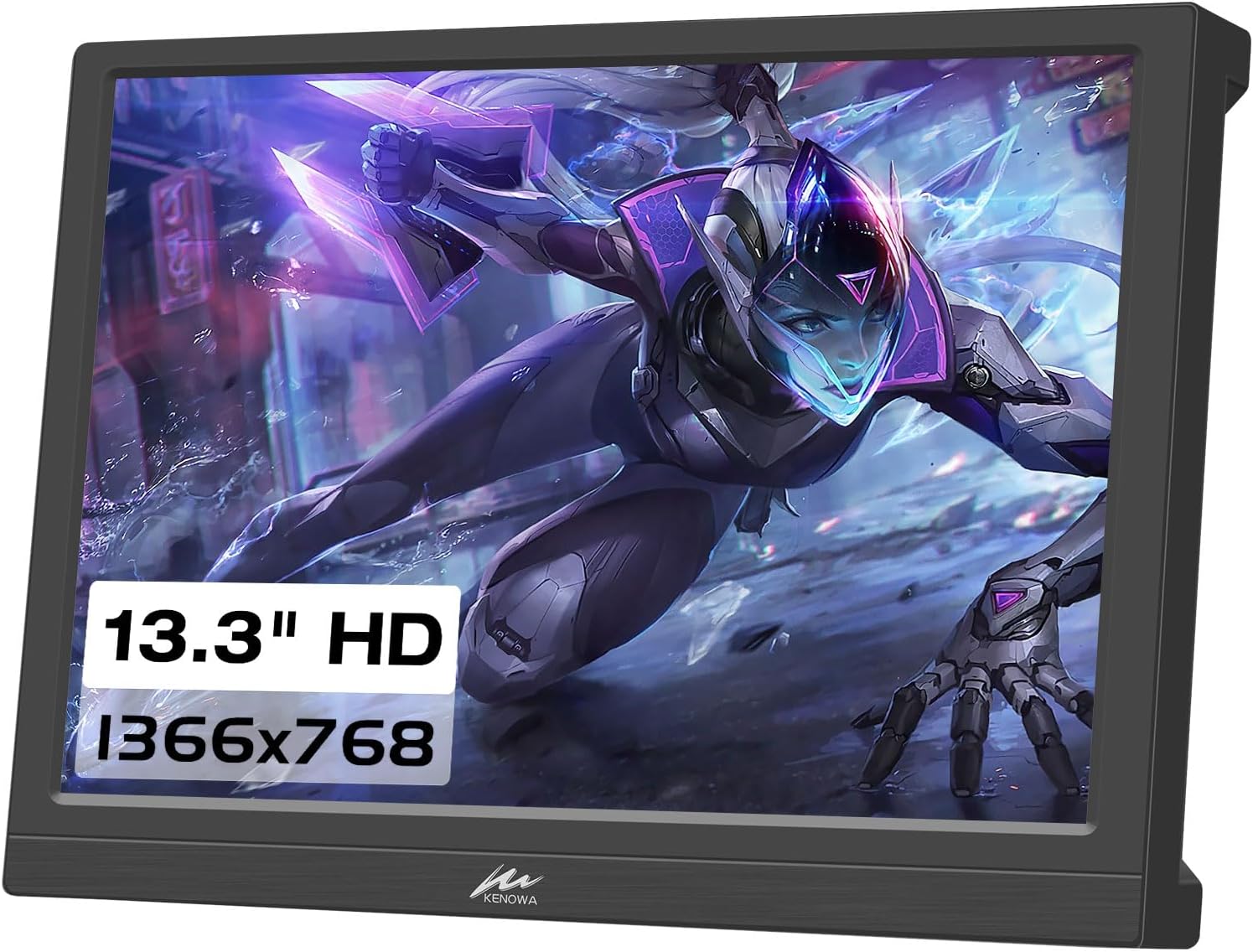 Amazon.com: Kenowa 13.3 inch Portable Monitor, Laptop Monitor FHD ...