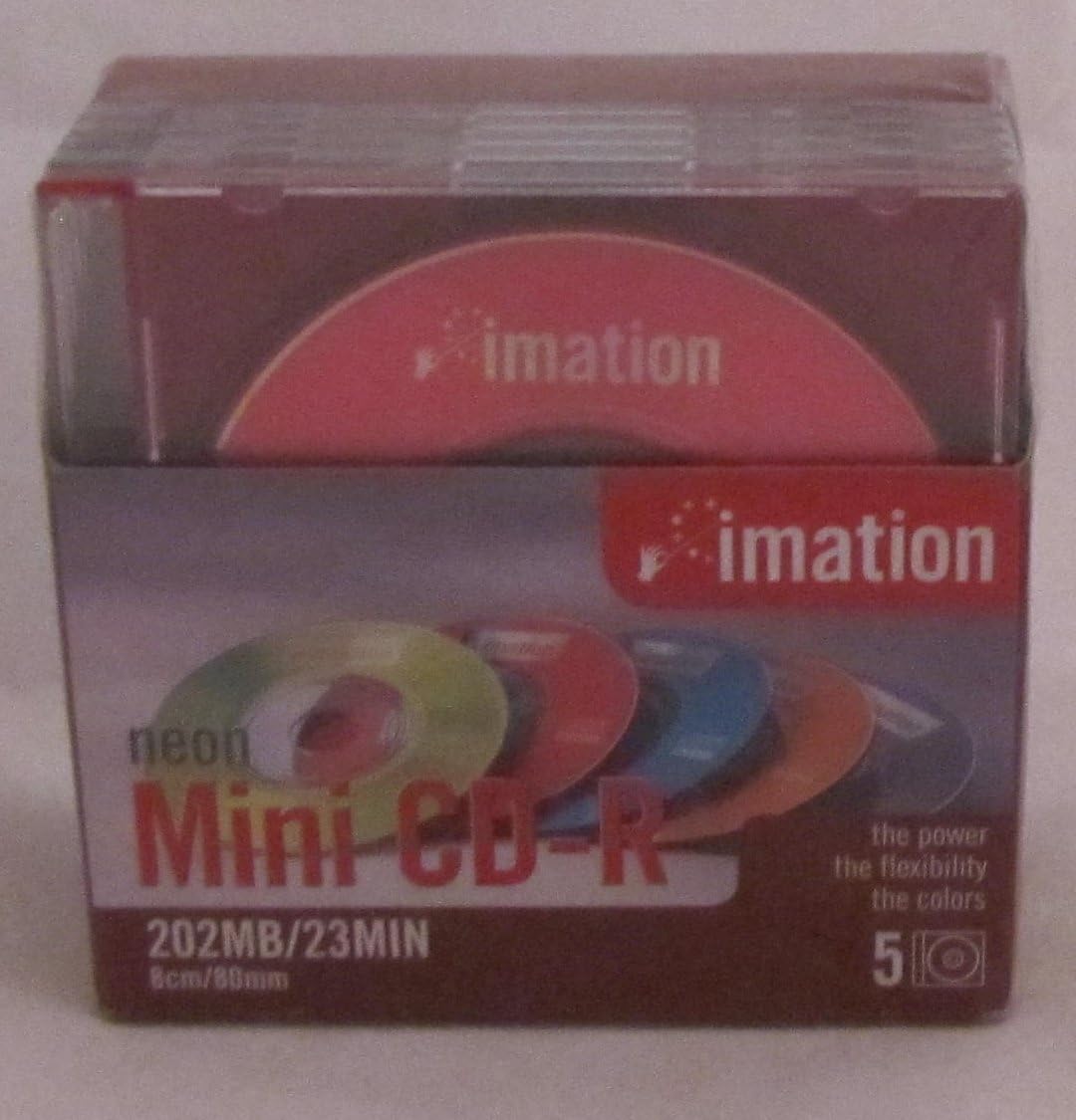 Amazon.com: Imation Neon Mini CD-R 202MB/23 Min CDs : Electronics