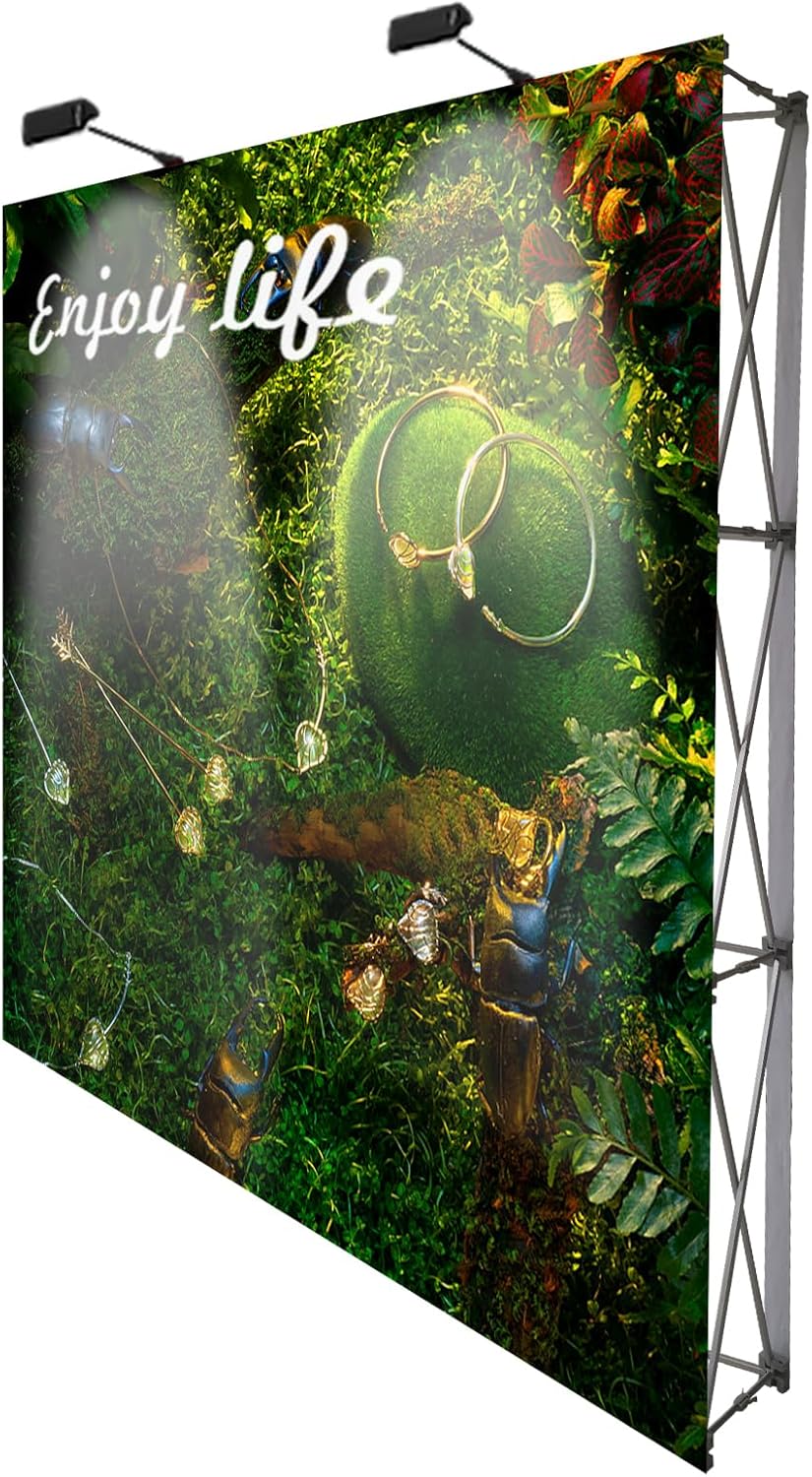 Amazon.com: Displayfactory Portable Tension Fabric Pop up Display Stand ...