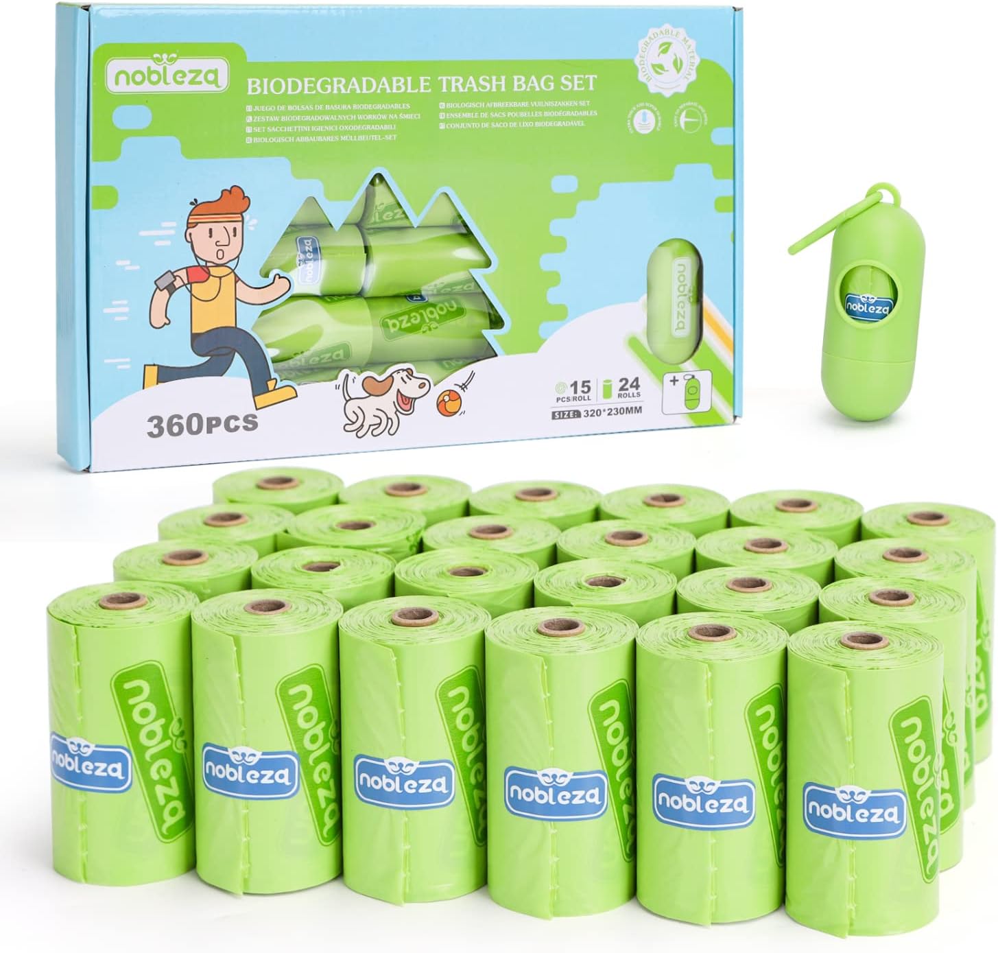SCOT-PETSHOP PREMIUM Large Thick Green Dog Waste Bags – 1000 Poo Bags ...