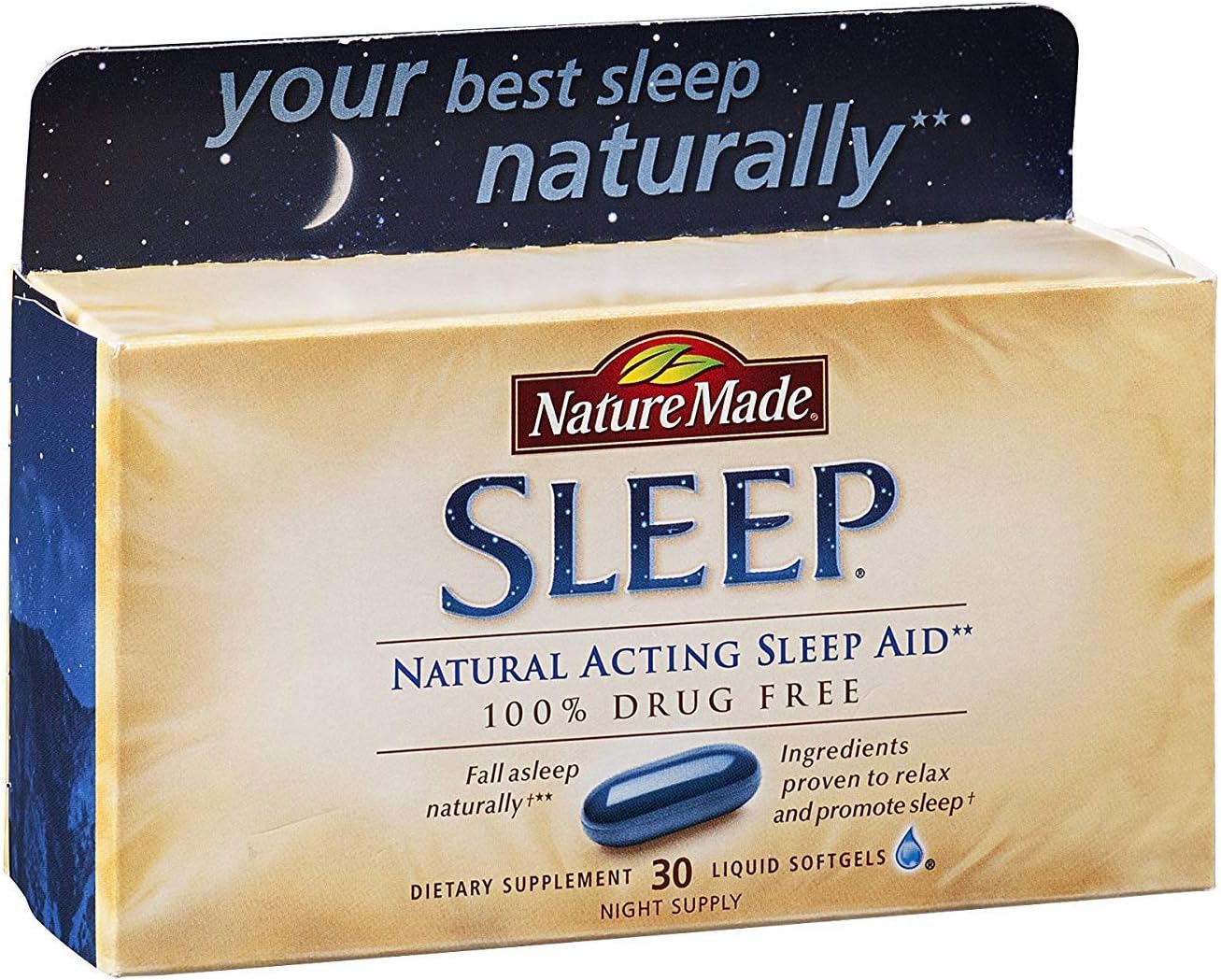 Amazon.com: Nature Made Natural Sleep Aid Liquid Softgels 30 ea ...