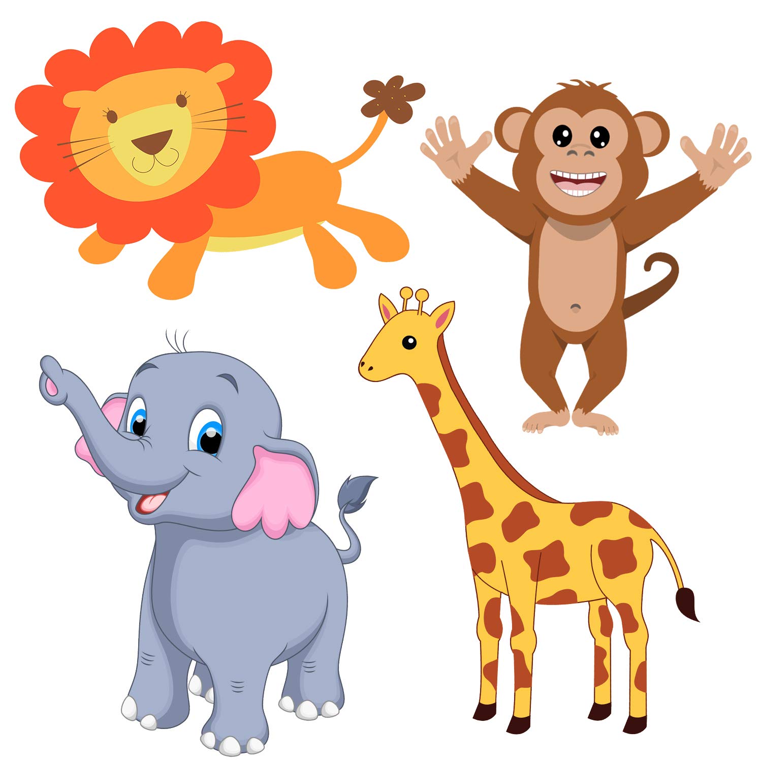 Buy Party Propz Jungle Theme Cutouts - Jungle Theme Birthday Decoration ...