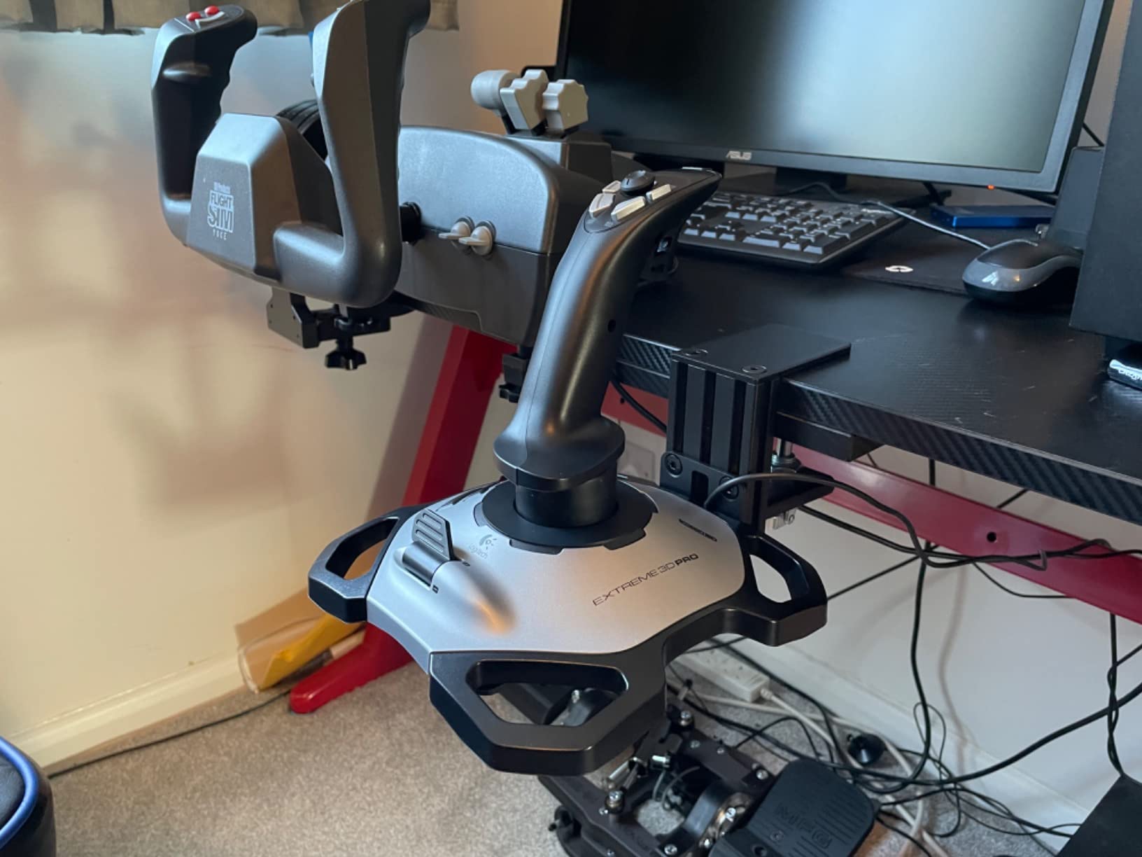 Hikig Steel Clamp-on Joystick Mount Designed ONLY for Logitech G ...