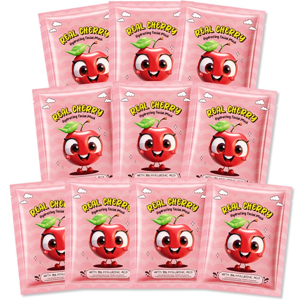 Amazon.com : Kaely 10 Pack Cherry Face Masks for Kids, Kids Face Mask ...