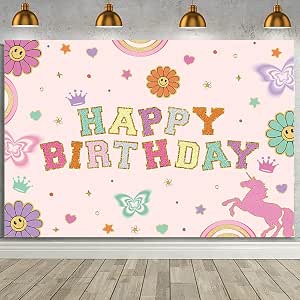 Amazon.com : MEHOFOND 7x5ft Preppy Birthday Backdrop for Girls ...