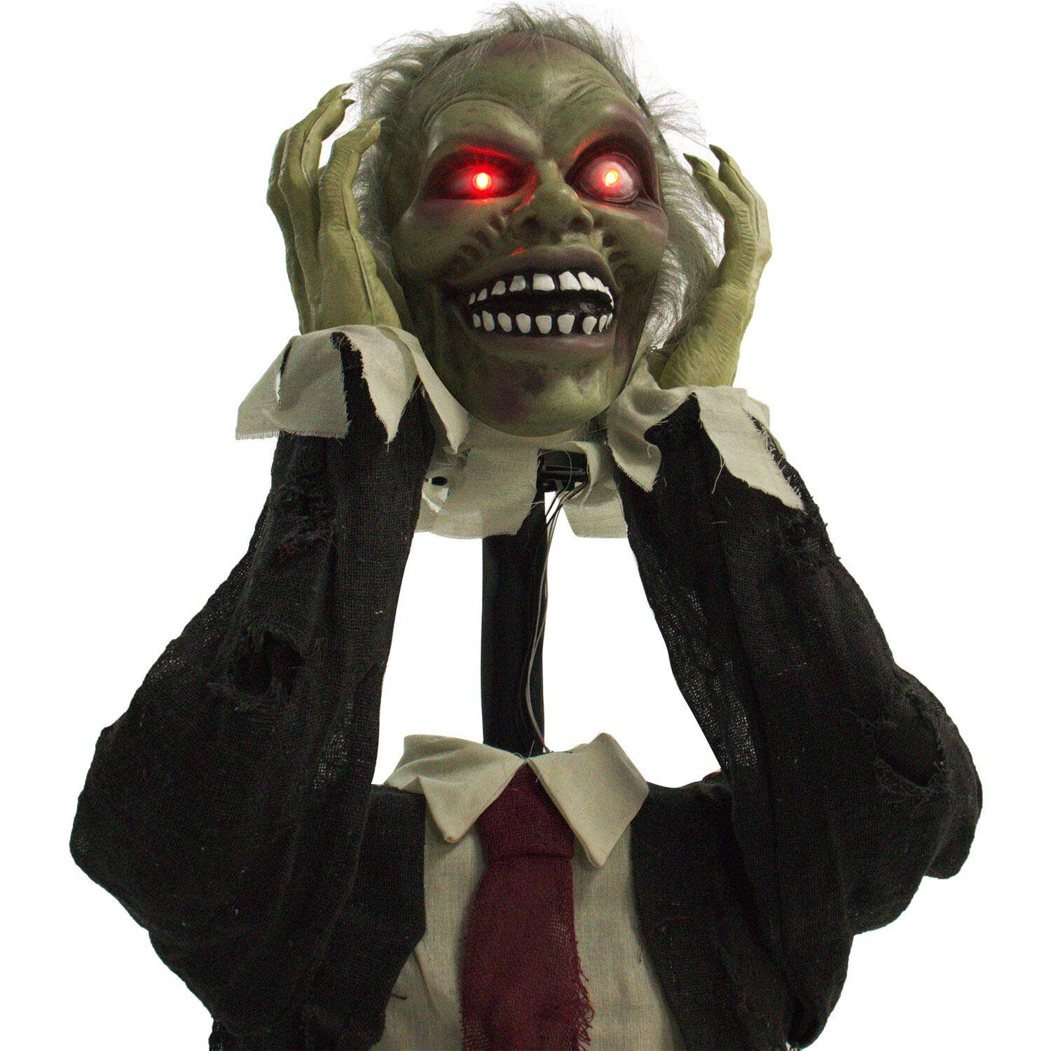 Haunted Hill Farm 22 in. Pop-Up Animatronic Ghoul, Indoor/Outdoor ...