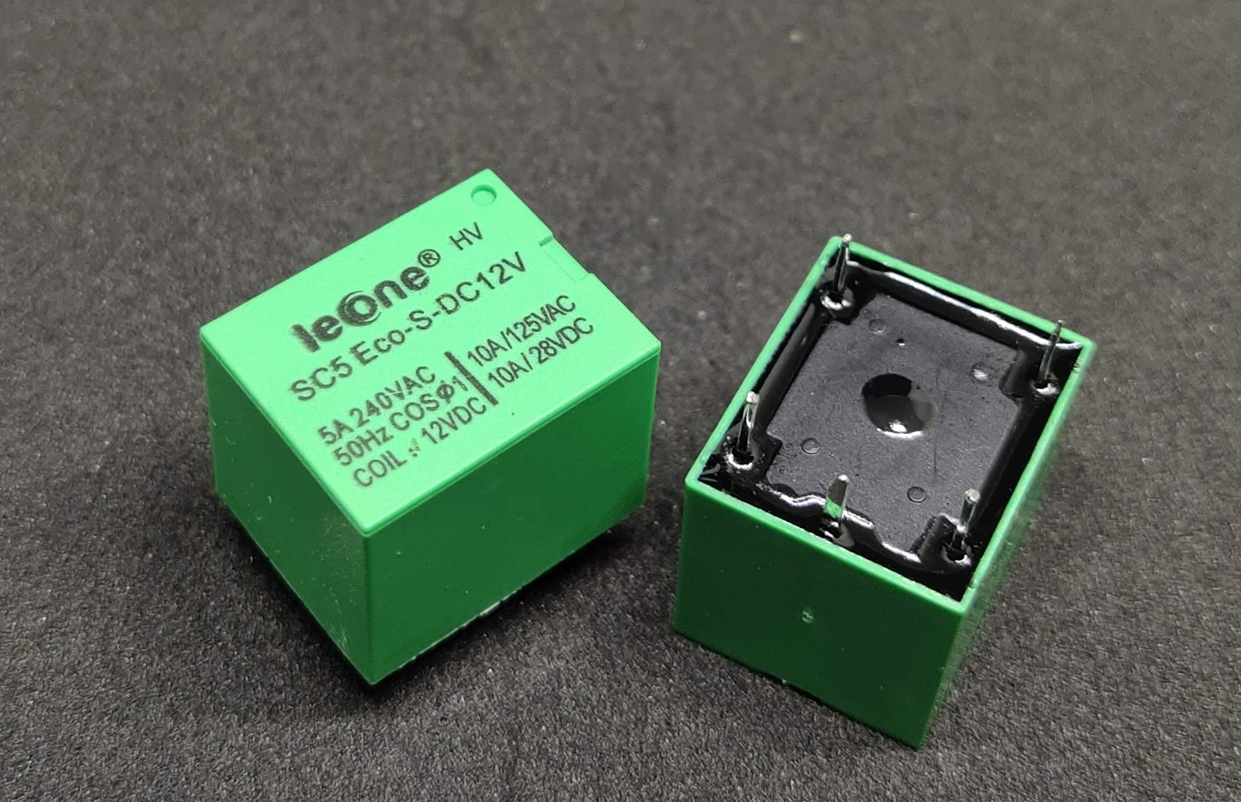 INVENTO 8pcs 12V DC Relay 5 Pin 12V 5A Current Sugar Cube PCB Mount ...