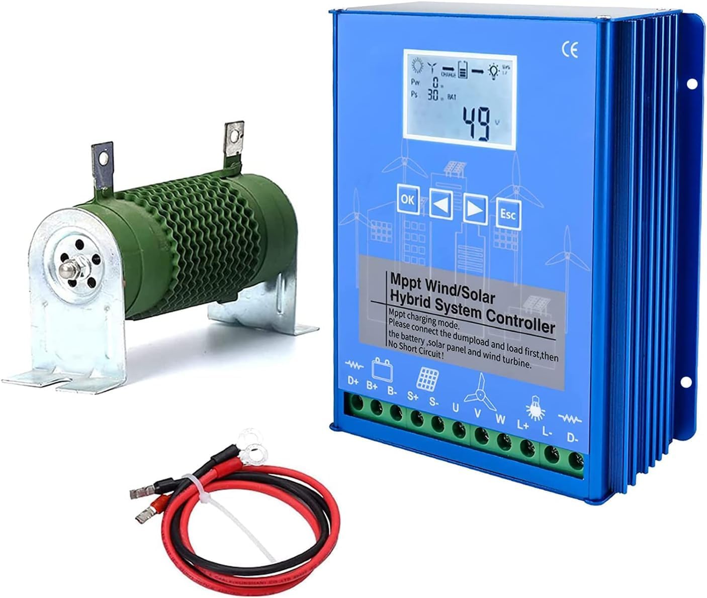 4000W Solar Hybrid Controller MPPT Boost Charge Controller with Off ...