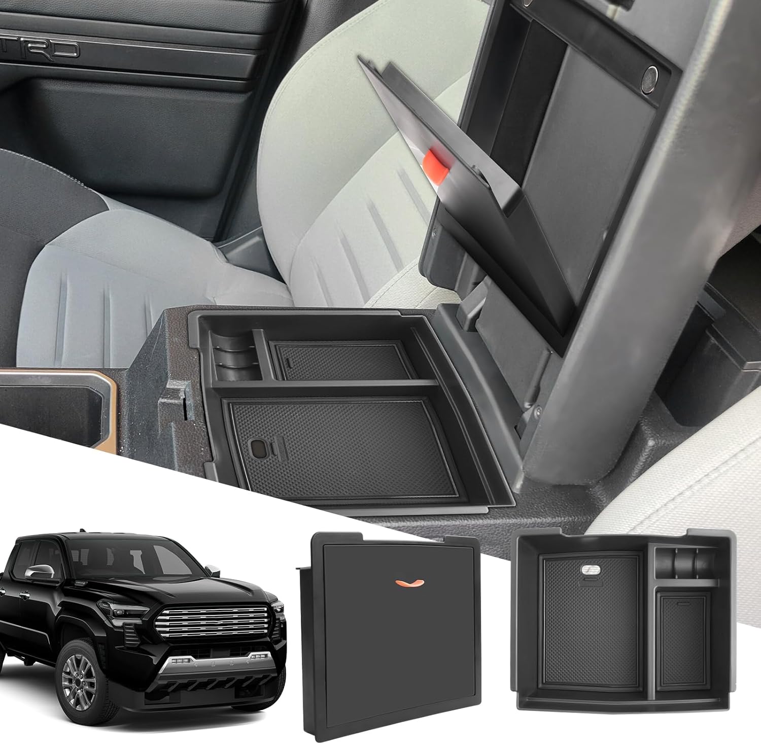 Amazon.com: SXCY [2PCS Box for 2024 2025 Toyota Tacoma Center Console ...