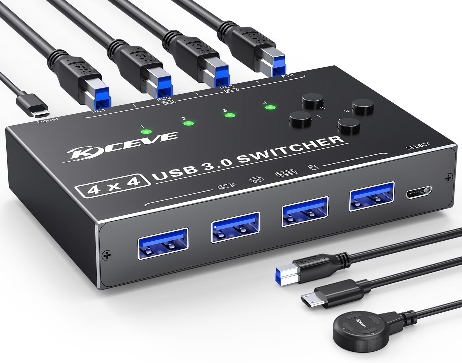 HDMI KVM Switch 2 Monitors 3 Computers 4K@60Hz, 𝐄𝐃𝐈𝐃 𝐬𝐢𝐦𝐮𝐥𝐚𝐭𝐢𝐨𝐧，Dual ...