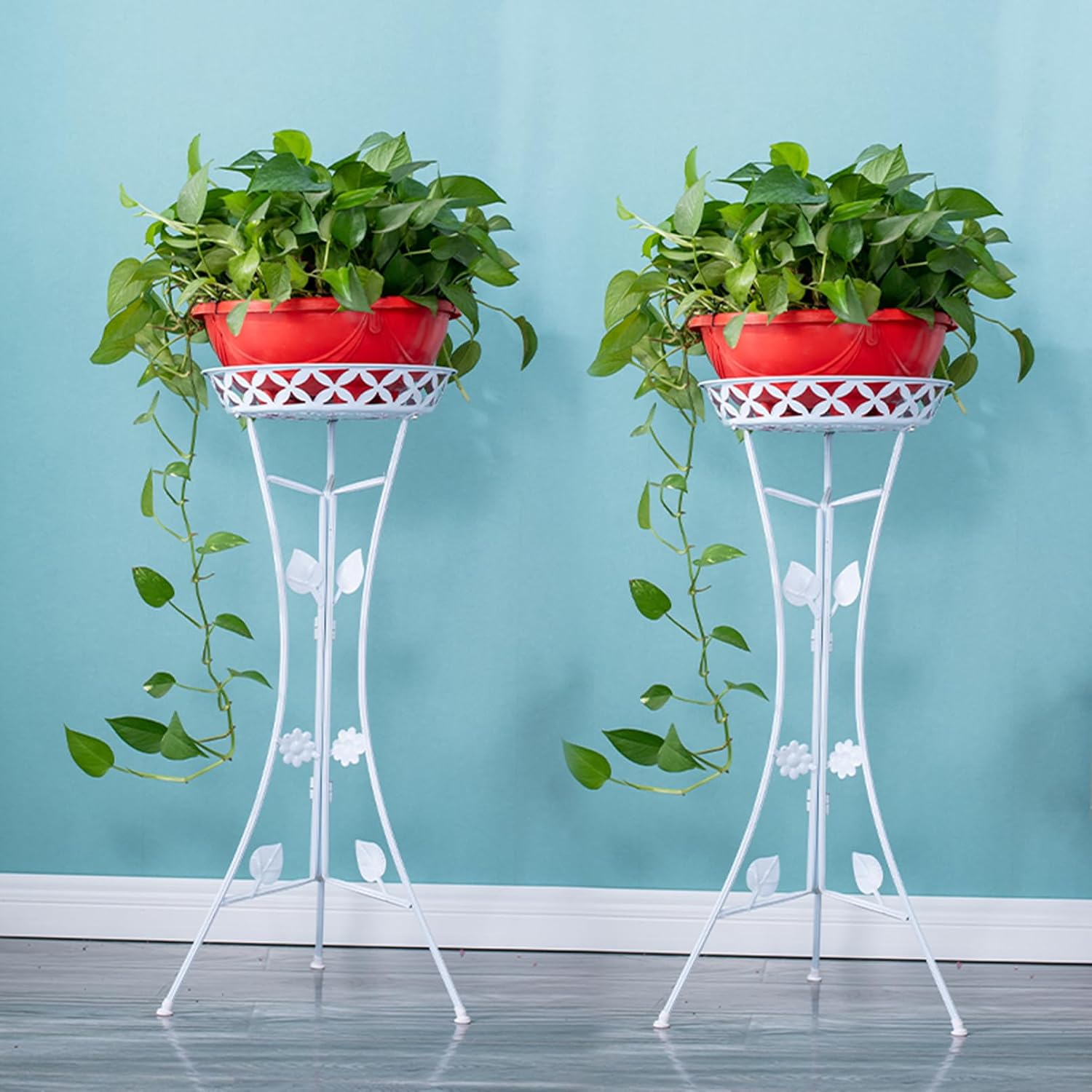Amazon.com: 【 Two Packs 】 Plant Stand, Outdoor/Indoor Metal Potted ...