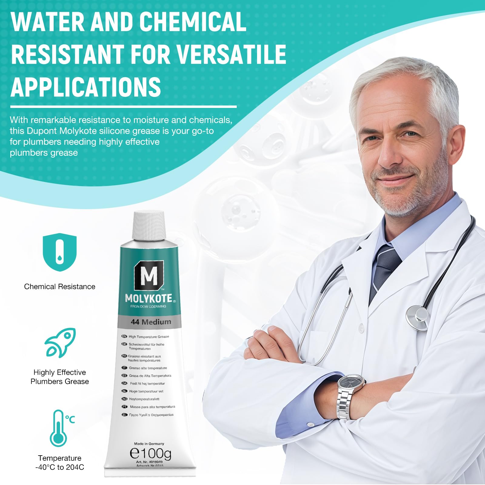 Snapklik.com : Molykote 44 Medium 100g Grease Lubricant 44M High ...
