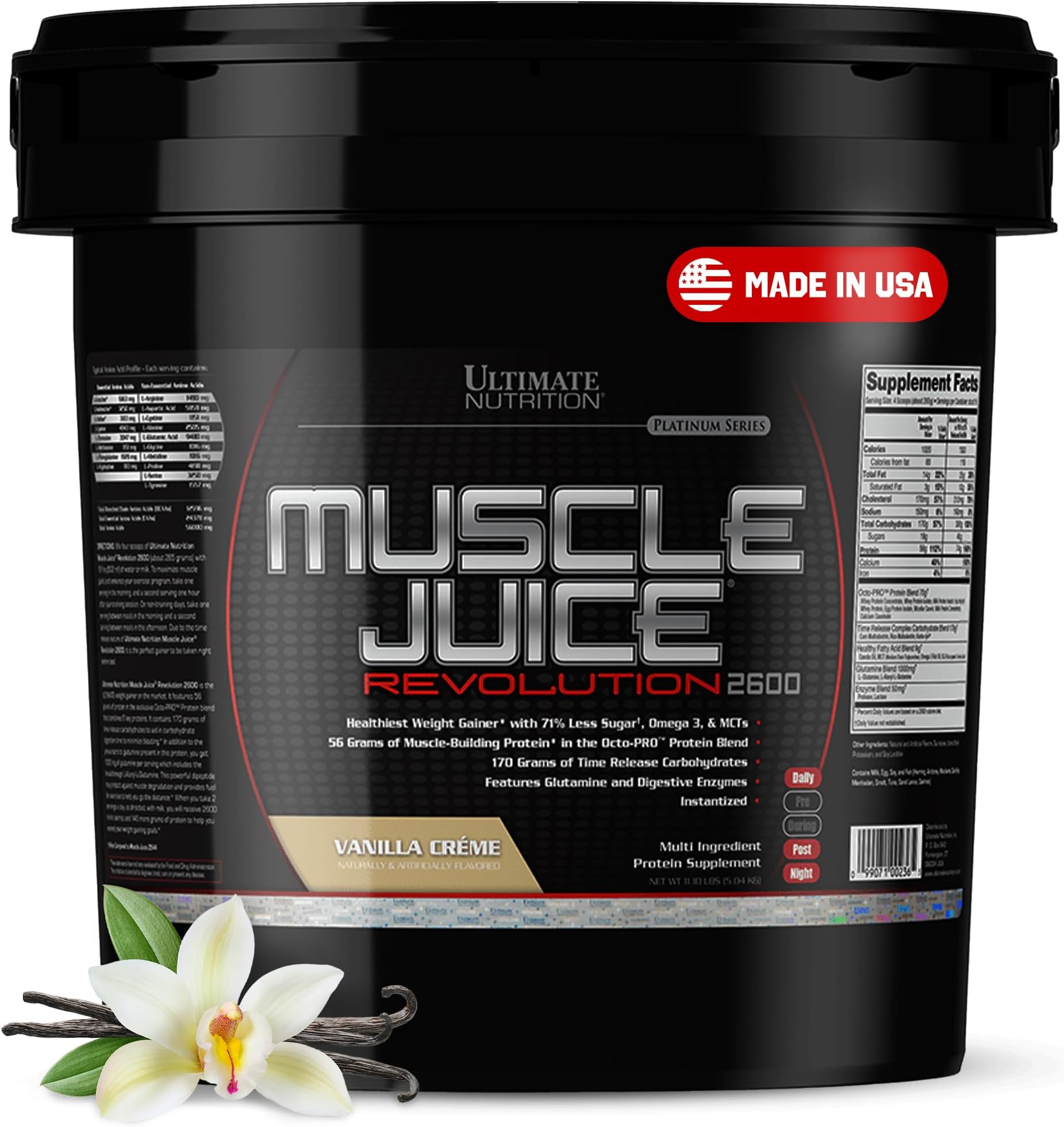 Amazon.com: Ultimate Nutrition Muscle Juice 2600 Revolution, Weight ...