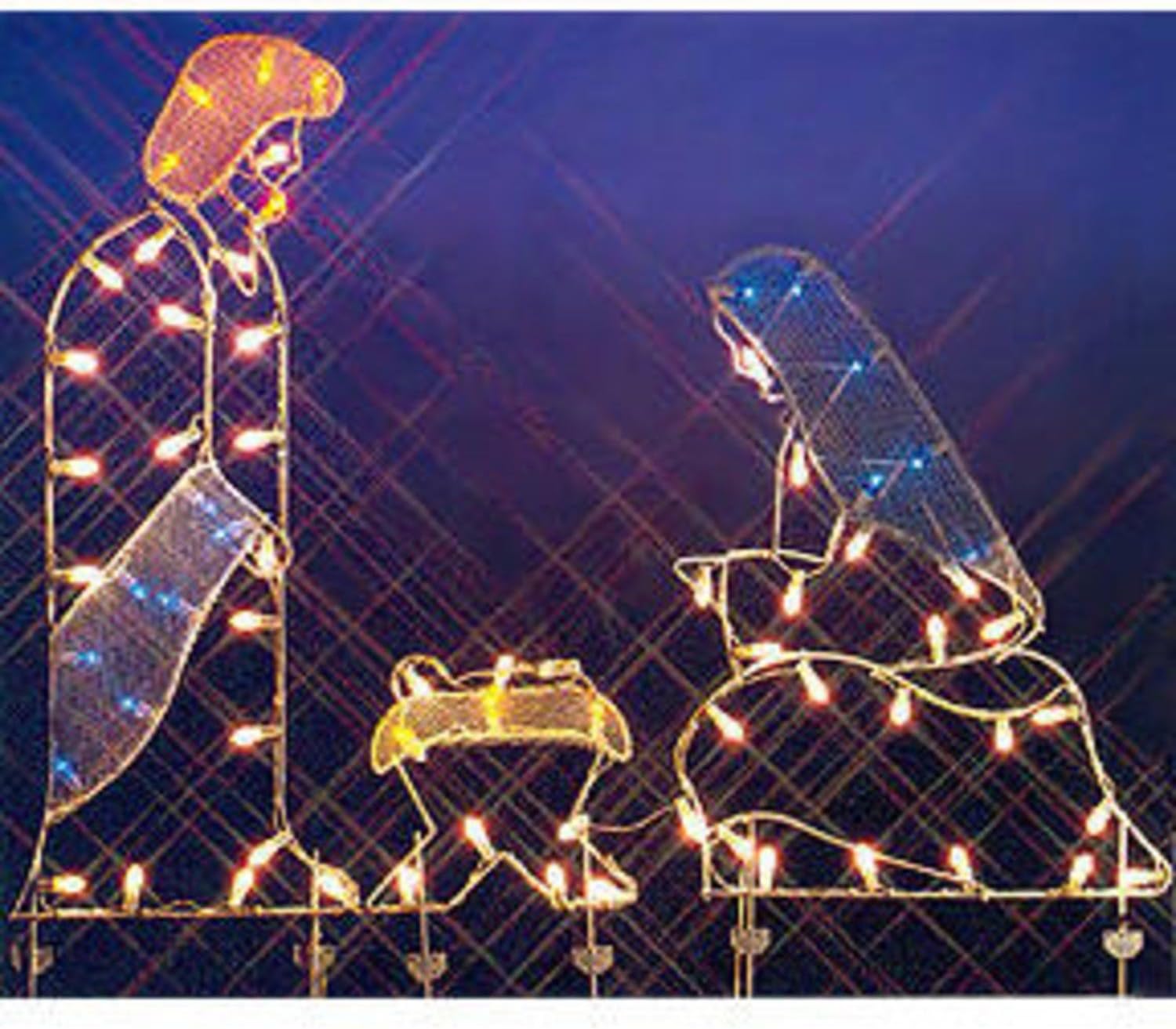 Amazon.com: Vickerman 68" Holy Family Nativity Silhouette Lighted Wire ...