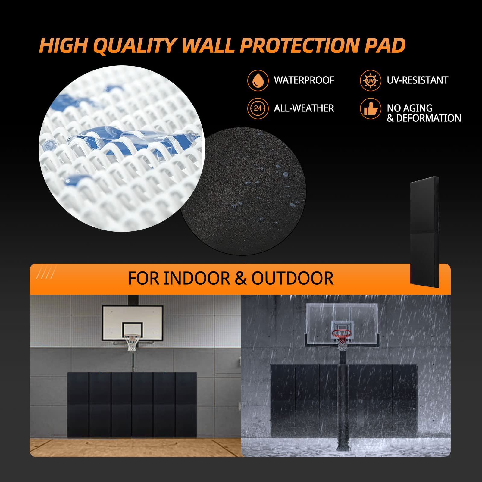 Snapklik.com : PROGOAL Wall Mount 2" Thick Foam Protection PadGym ...