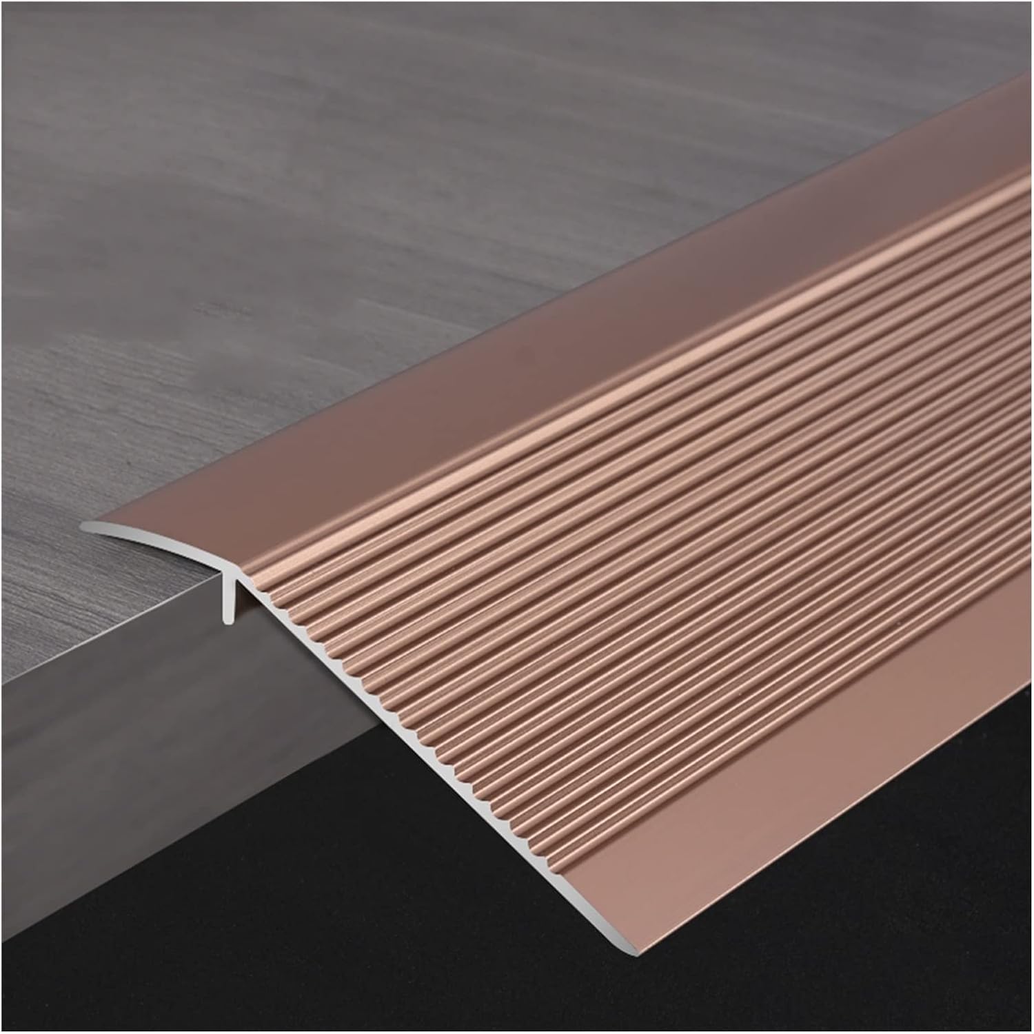 4 inch Wide Modern Metal Tile Threshold Reducer, Carpet Threshold ...