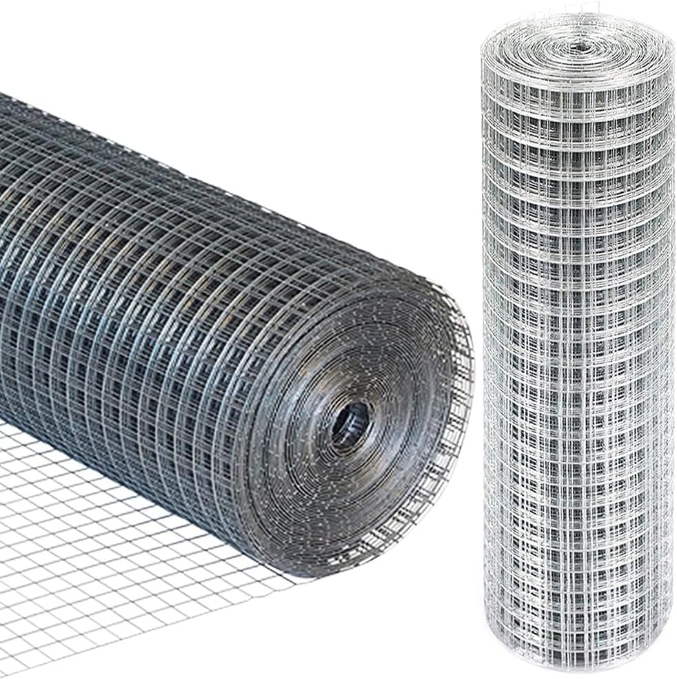 Galvanised Welded Chicken Wire Mesh Roll, Strong Netting for Rabbit ...