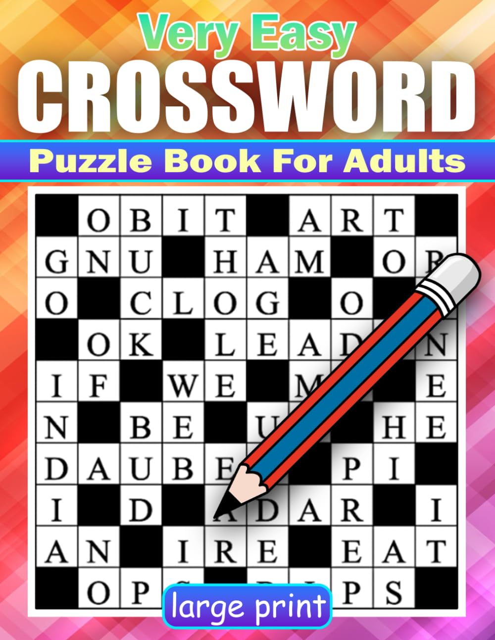 Very Easy Large Print Crossword Puzzle Book For Adults: Kelly, Joanne ...