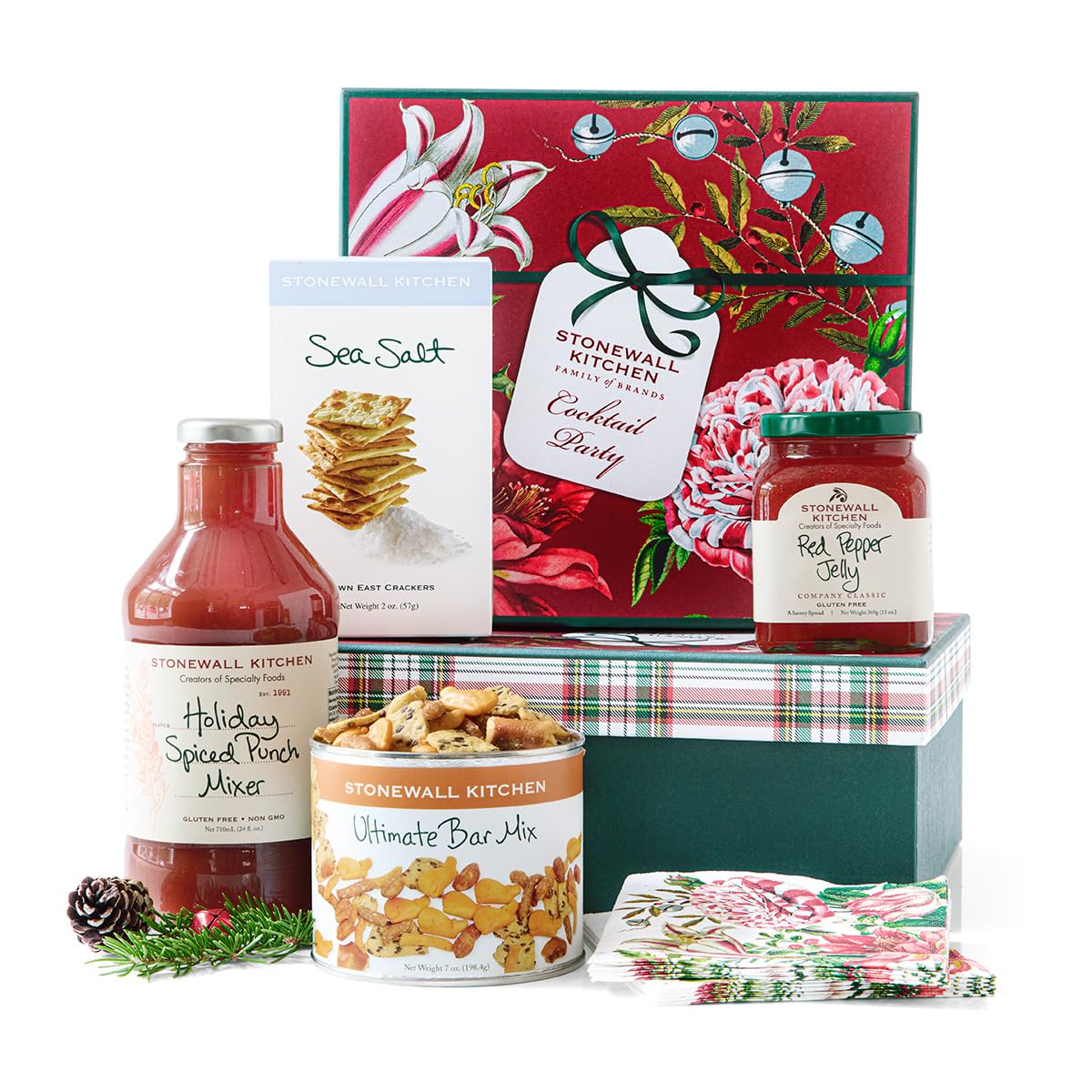 Amazon.com: Stonewall Kitchen Winter 4 Piece Cocktail Party Gift Set ...