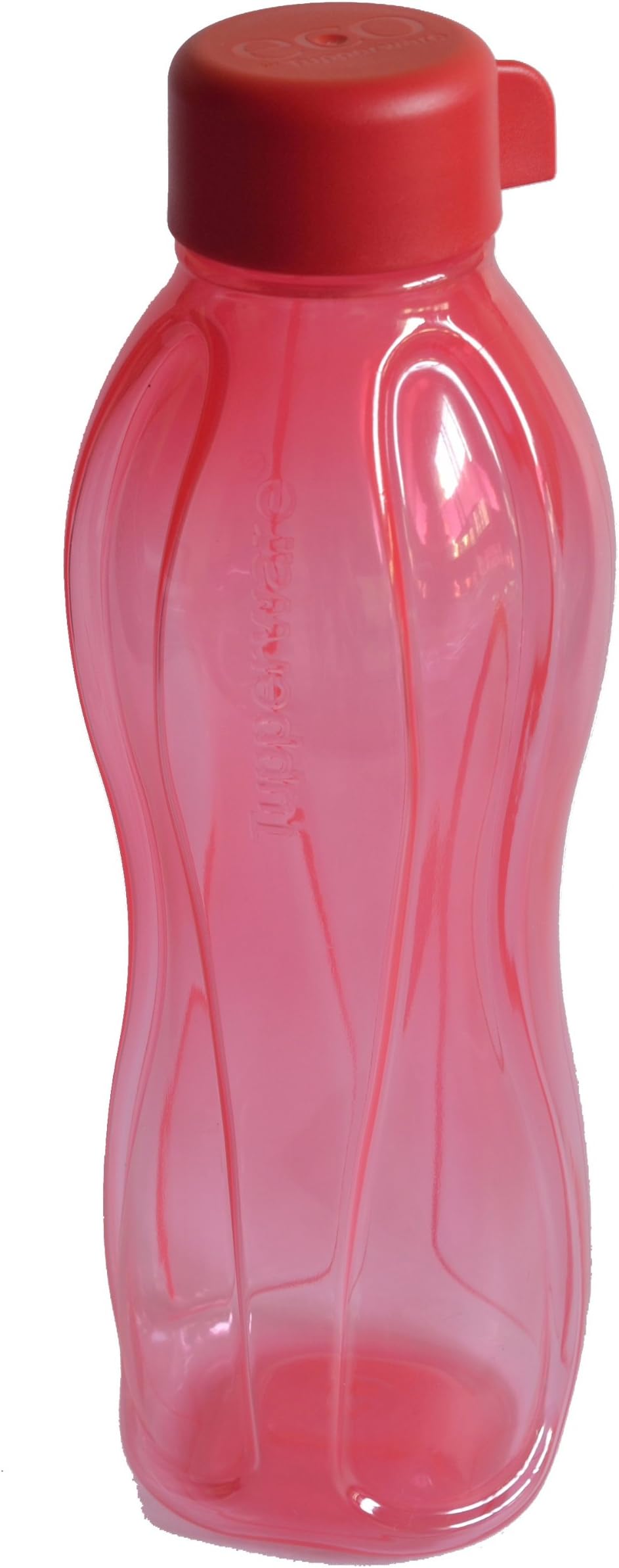 Tupperware Plastic Tupin Flip Top Water Bottle, 1 liter (Pink, Pack Of ...