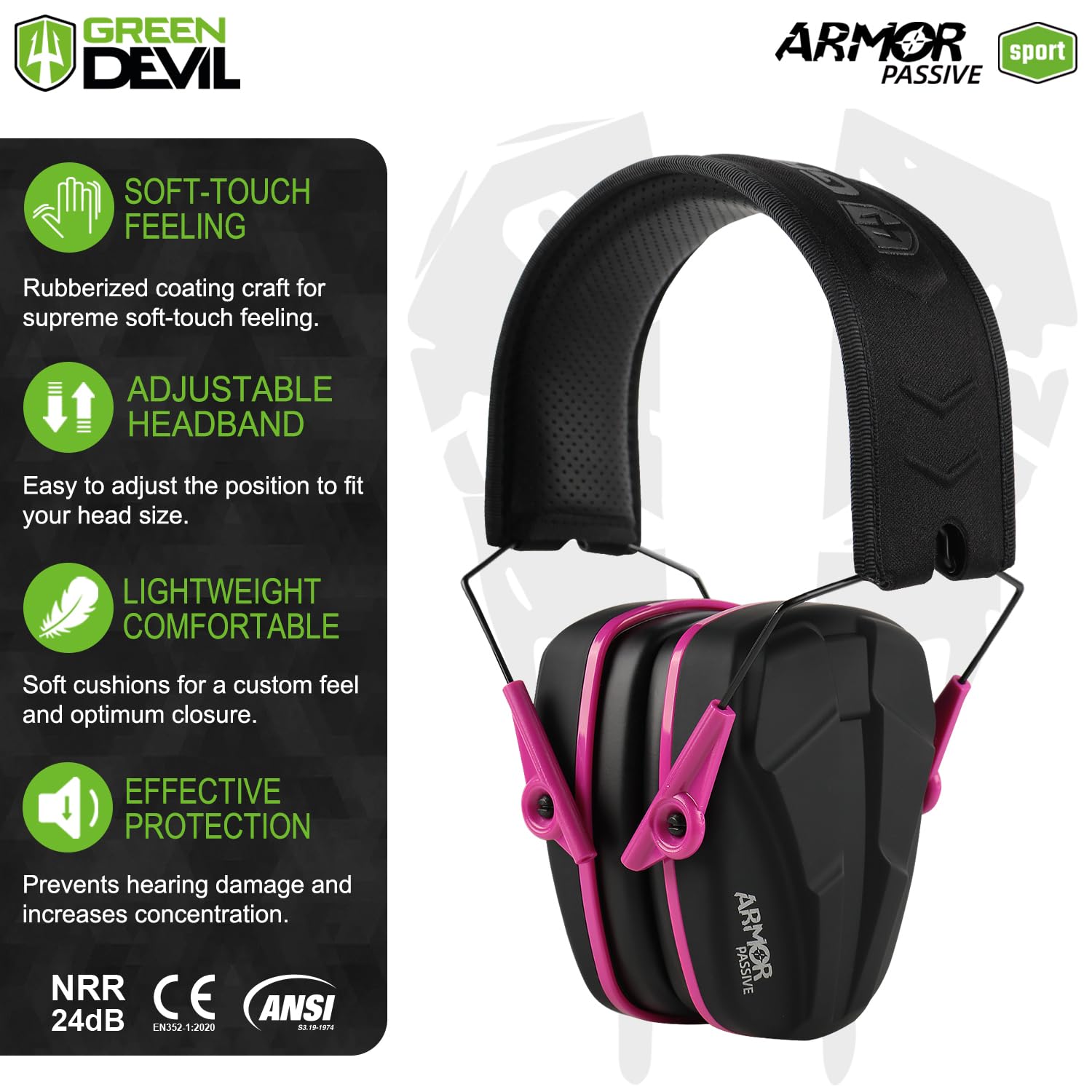 Ear Protection Headphones Hearing Protection Ear Muffs For Shooting ...