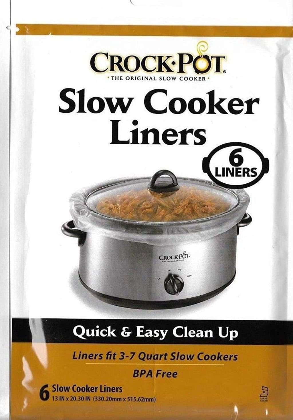 Amazon.com: Slow Cooker & pot Liners Fits 7-8 Quarts, Extra Large Pot ...