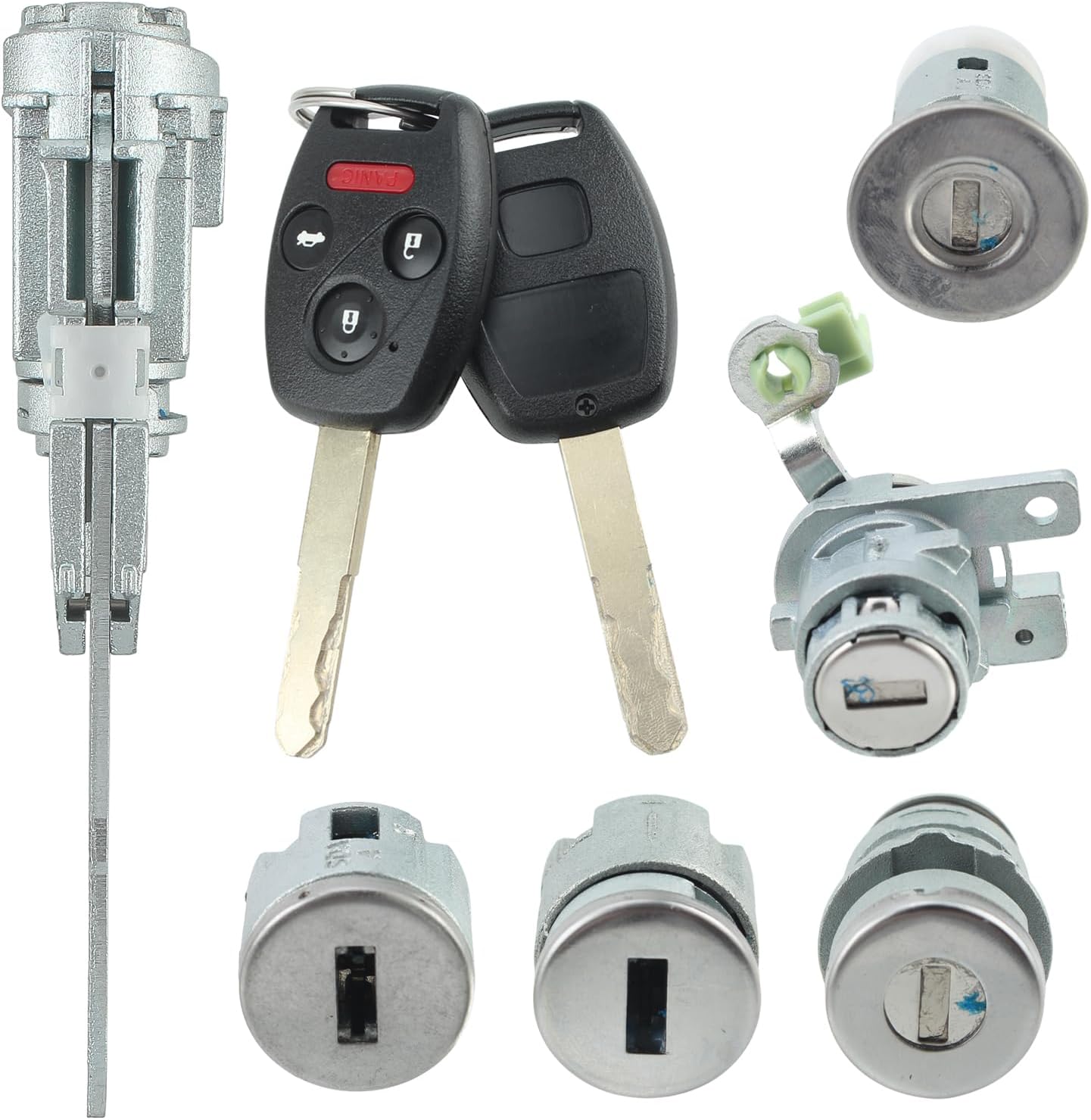 Amazon.com: AUTOKAY Ignition Switch Door Trunk Lock Cylinder Set Fits ...