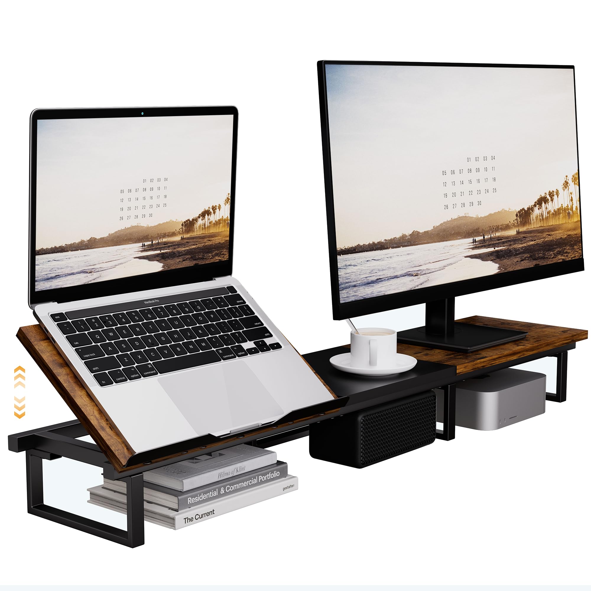 Wooden Adjustable Height Monitor Stand Monitor Stand Easy DIY Monitor