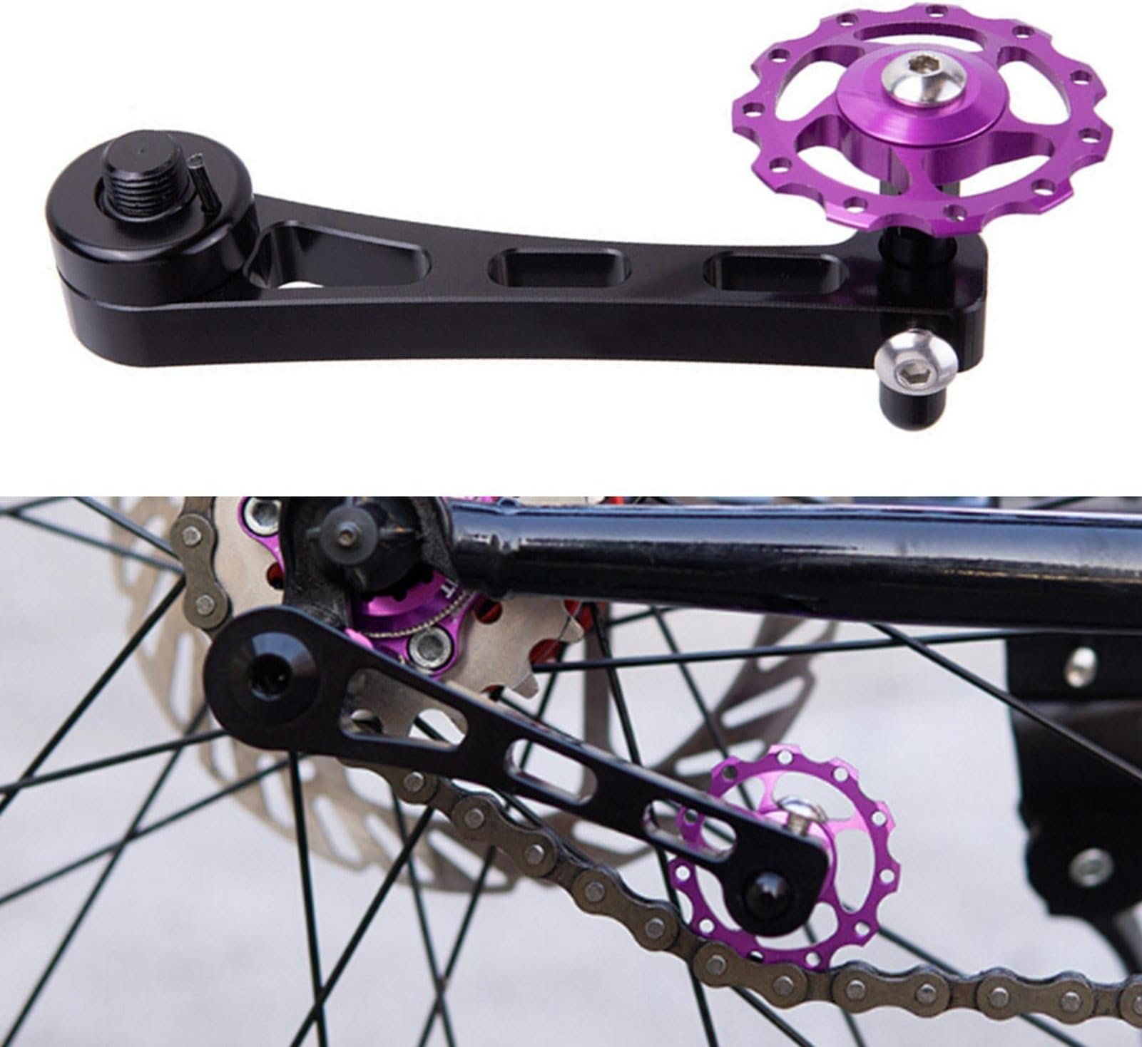 Amazon.com : Saycker Bicycle Tensioner, Bike Chain Tensioner, Aluminum Alloy Adjustable Chain ...