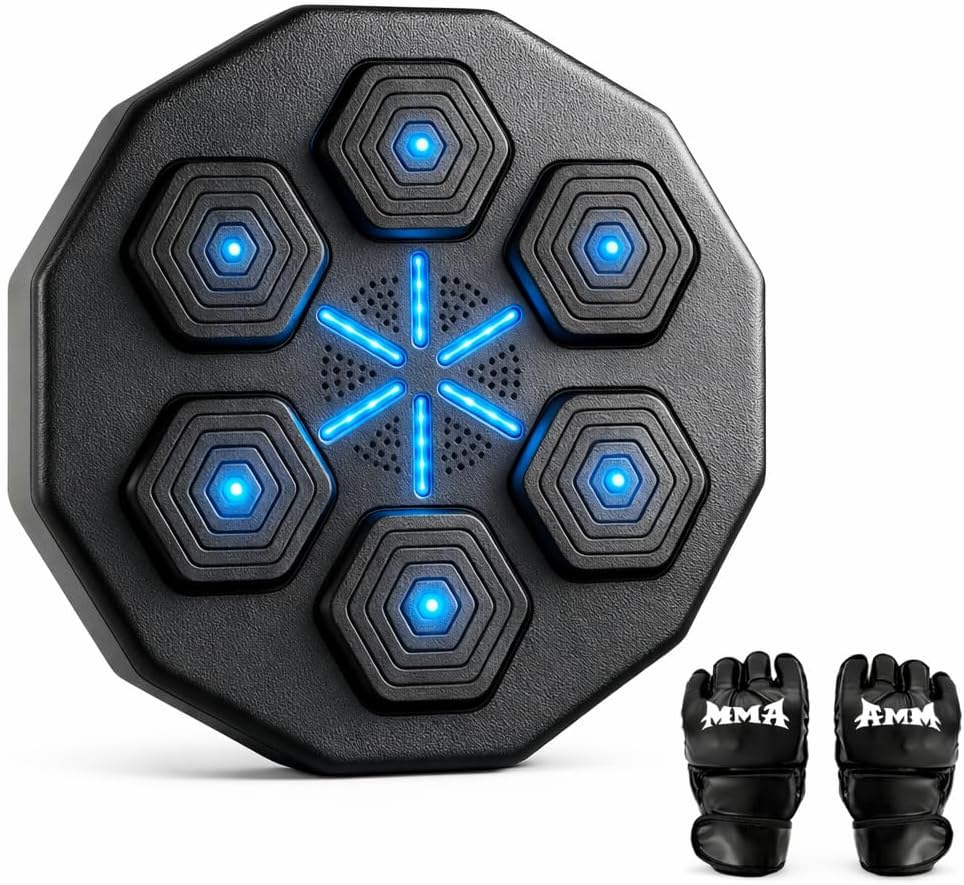 Amazon.com : EPHESPORT Music Boxing Machine with Gloves, Smart Wall ...