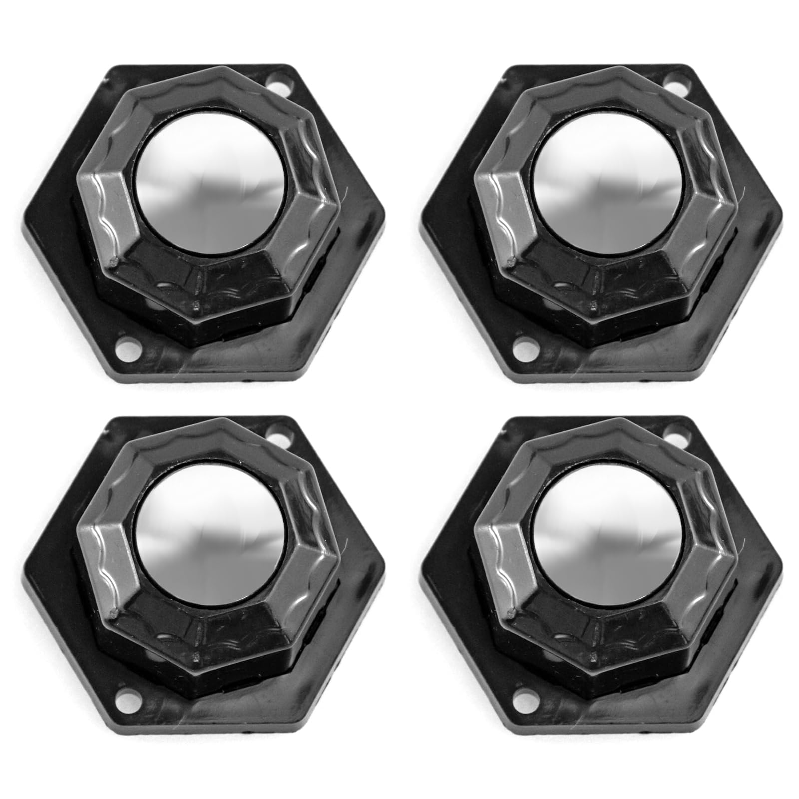 4 Ball Bearing Rollers,360º Swivel Universal Ball Casters,200 lb.Self ...