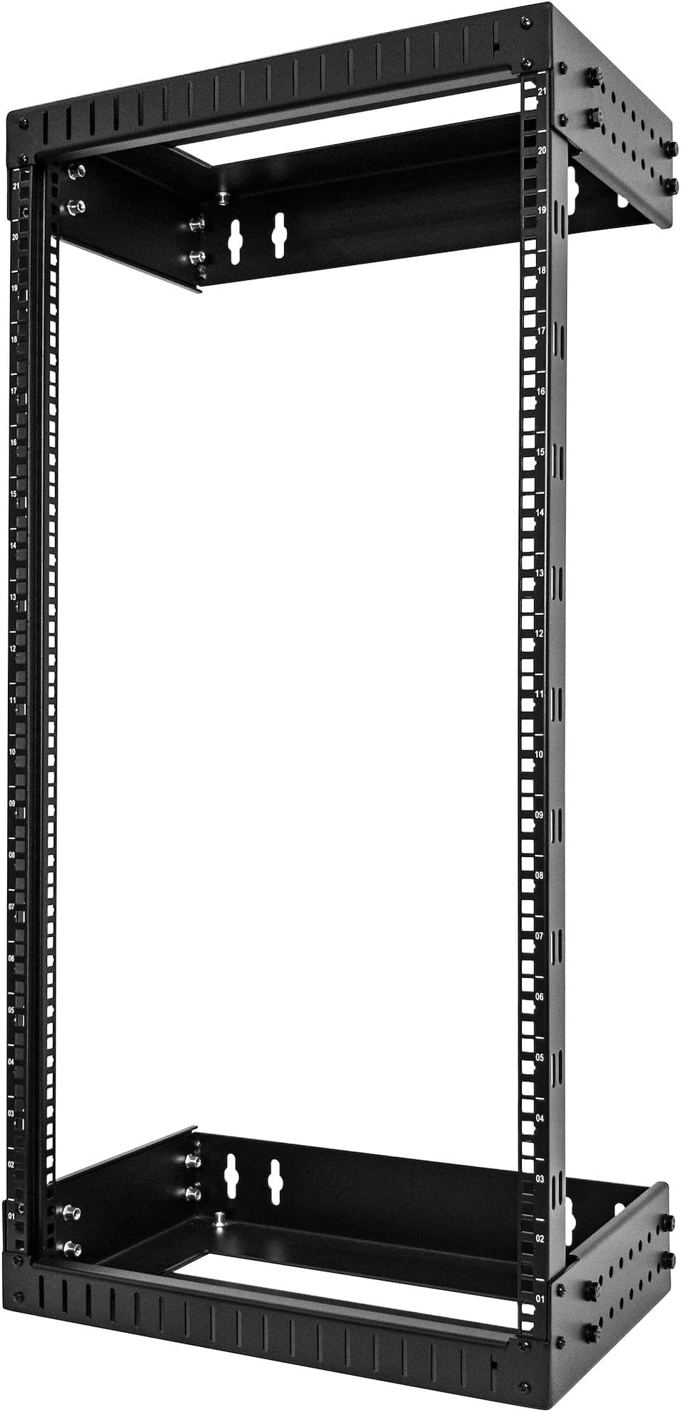 Amazon.com: StarTech.com 2-Post 21U Heavy-Duty Wall Mount Network Rack ...