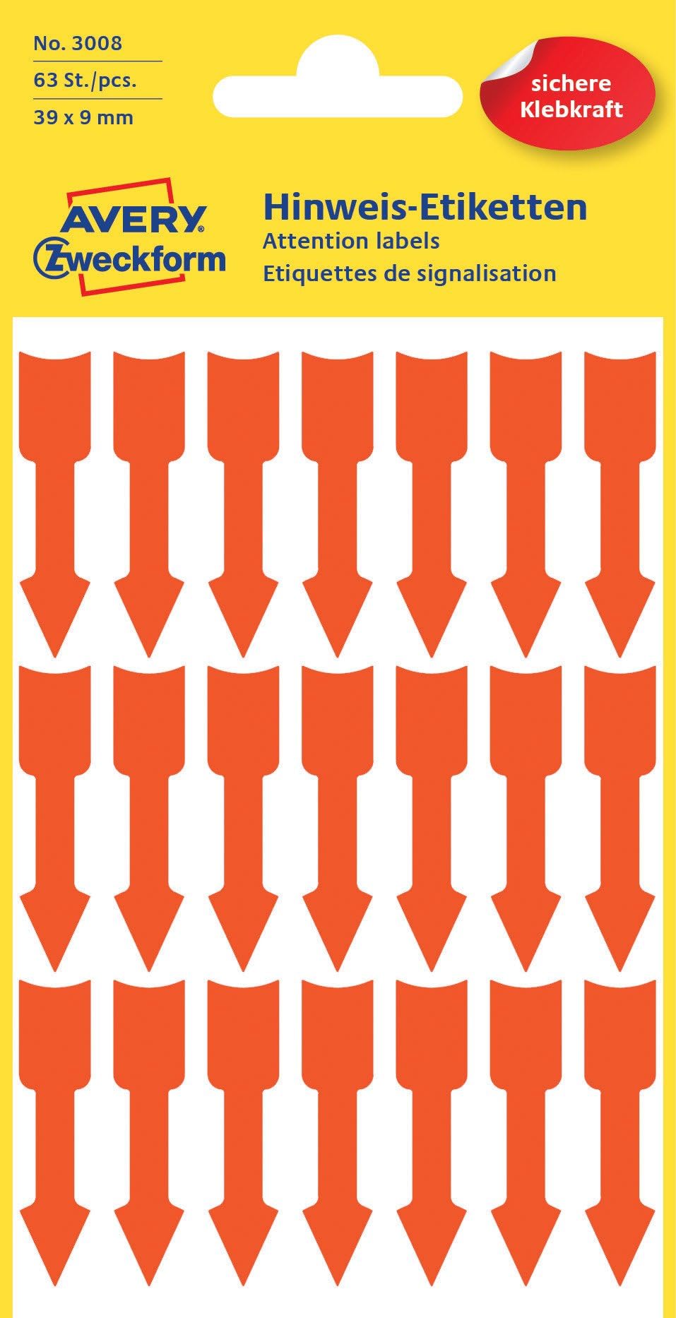 Pfeil Aufkleber Blau 12.5 x 25cm Selbstklebende Pfeile Bodenmarkierung ...