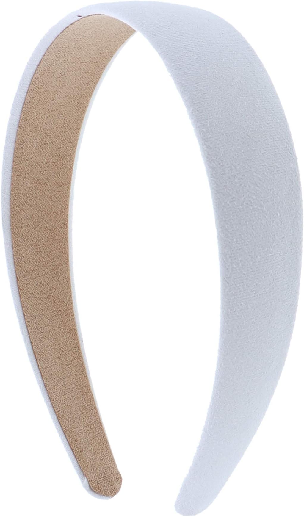 Amazon.com : Black Padded Headband for Women - Wide, Simple, Soft Satin ...