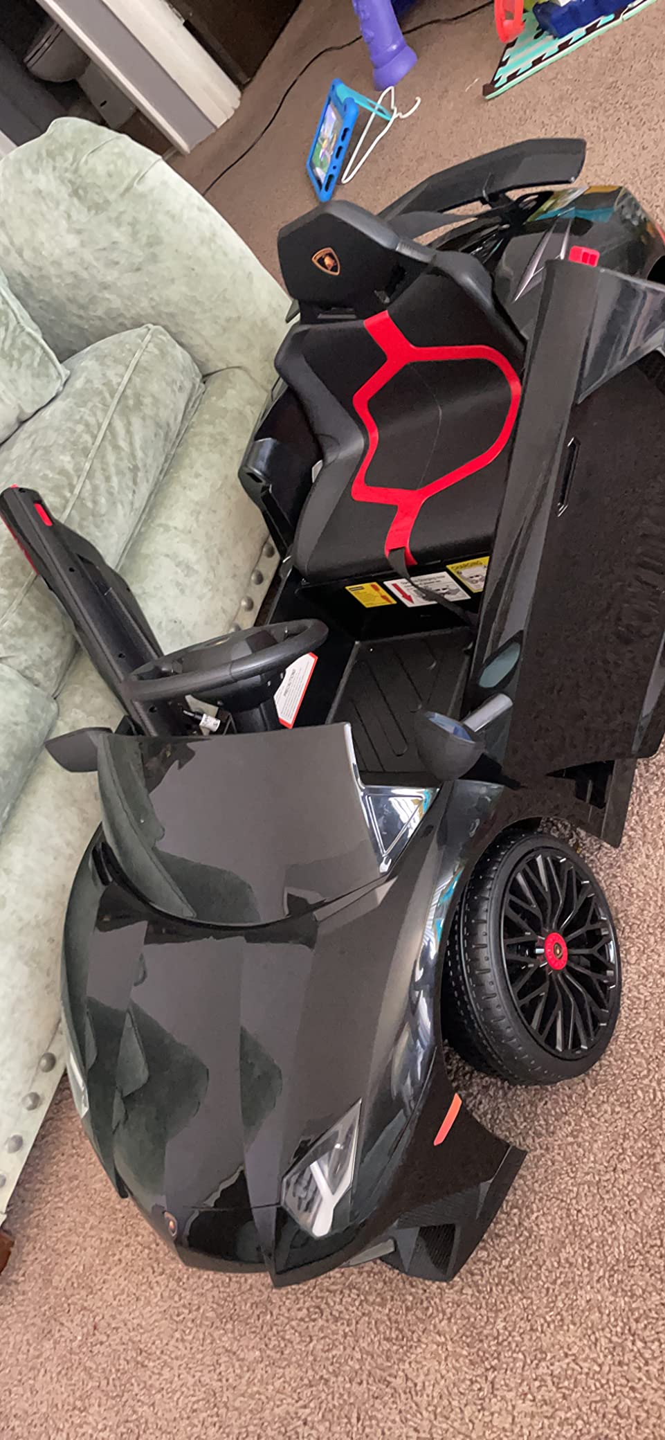 $42/mo - Finance Kidzone Kids Electric Ride On 12V Licensed Lamborghini ...