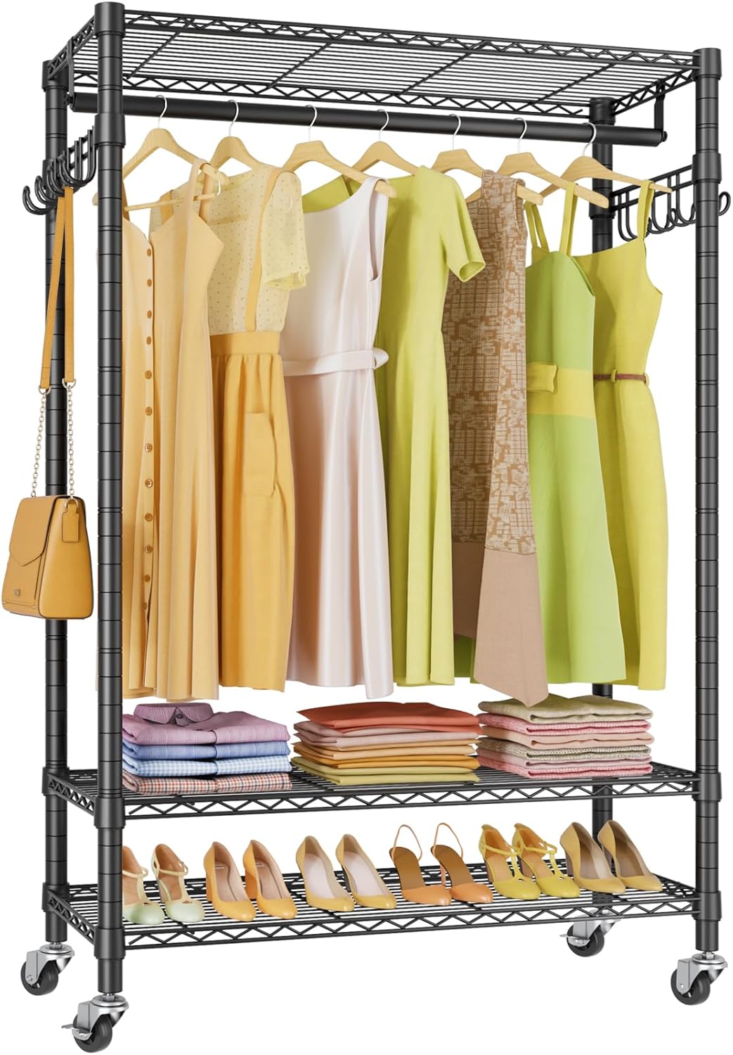 Amazon.com: VIPEK R1 Plus Rolling Clothes Rack with Locking Wheels ...