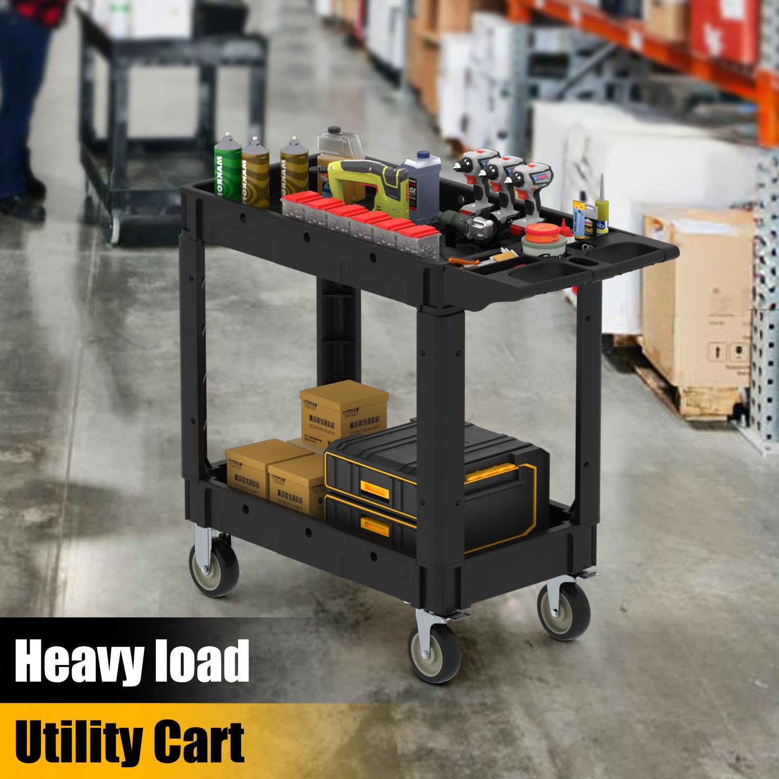 Snapklik.com : Tooremine Utility Rolling Tool Cart, 40 X 17-Inch ...