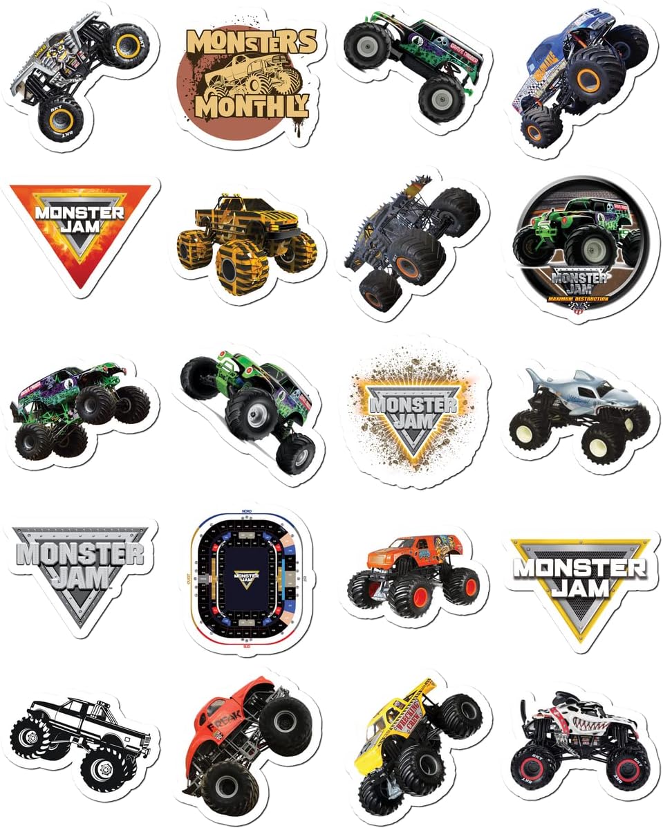 Amazon.com: 20 Pcs Stickers Pack Monster Waterproof Jam Vinyl Aesthetic ...