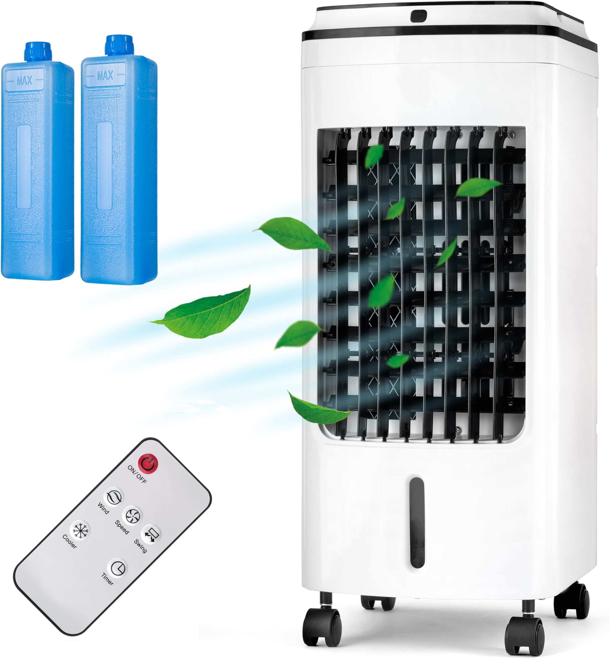 Portable Evaporative Air Cooler with Remote Control 4L, Cooling Fan AC ...