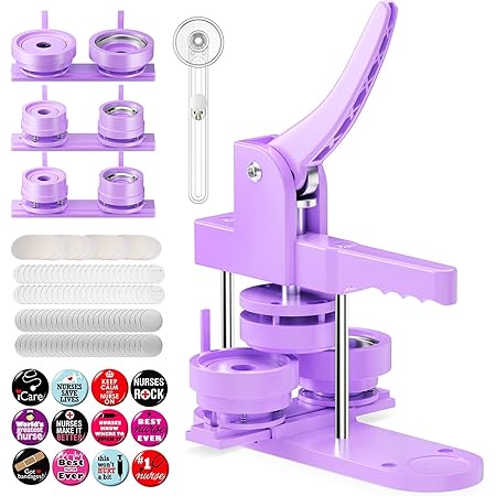 Amazon.com: Button Maker Machine Multiple Sizes 600Pcs, Aiment Photo ...
