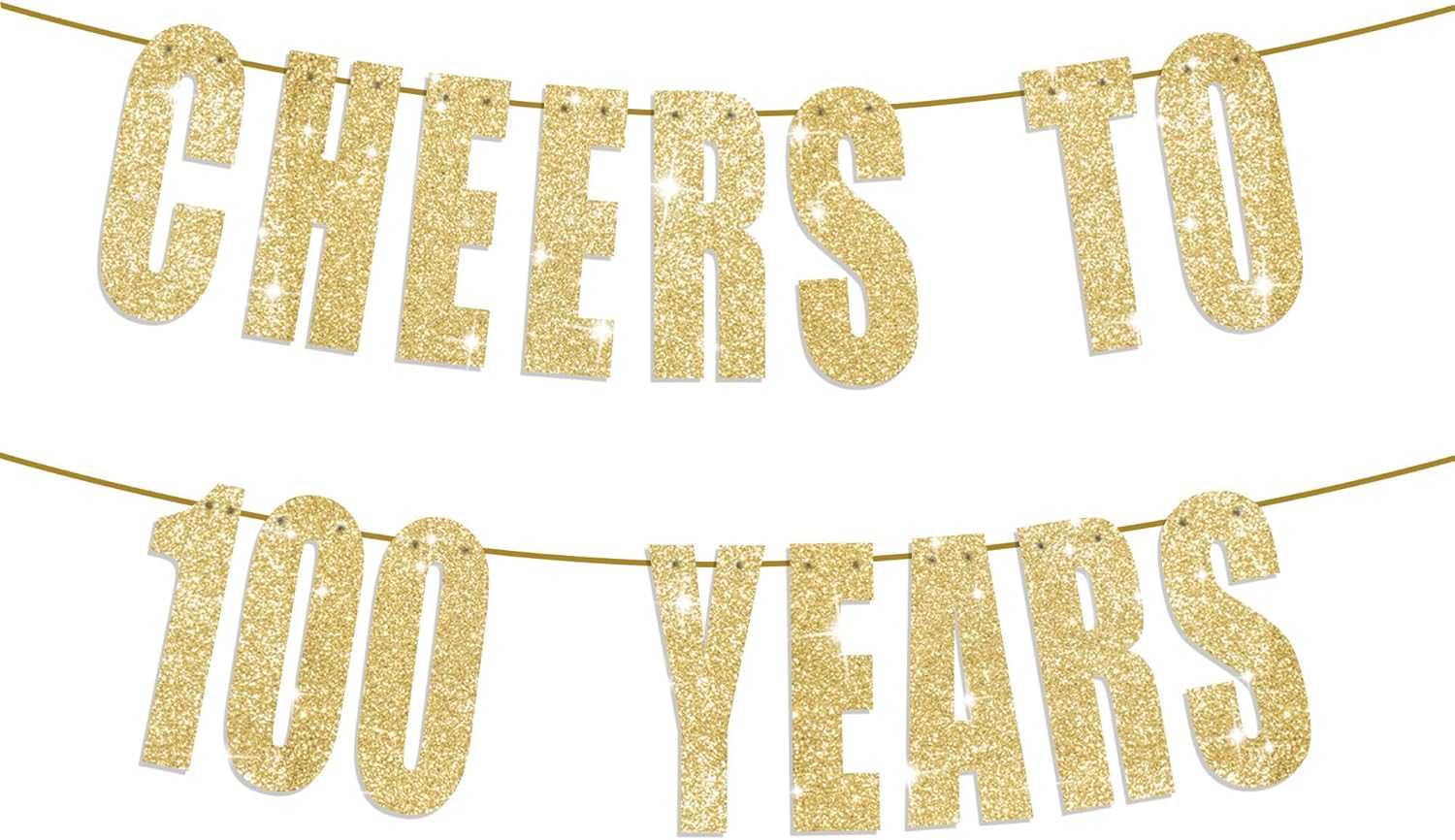 Amazon.com: FTWMEME 100th Birthday Decorations - Cheers to 100 Years ...