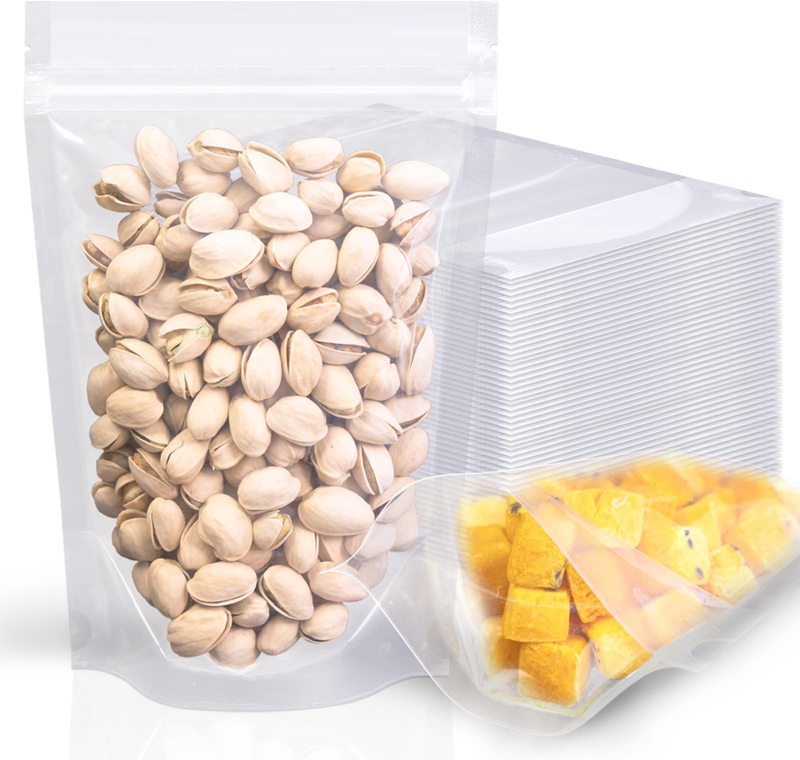 Amazon.com: Glad Zipper Food Storage Plastic Bags - Quart - 50 Count ...