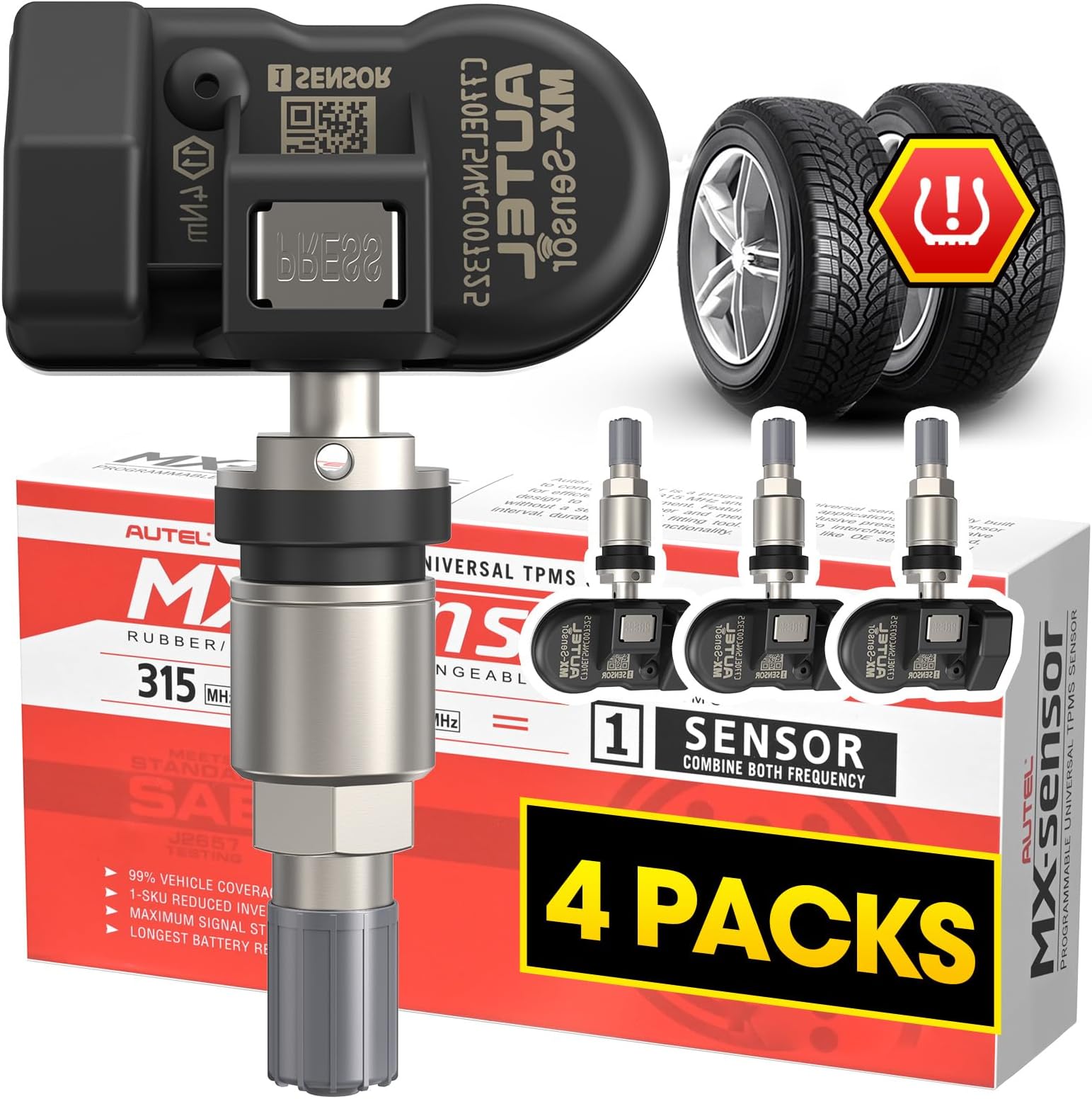 Amazon.com: 2024 Autel TPMS MX-Sensors Dual Frequency (315MHz + 433MHz ...
