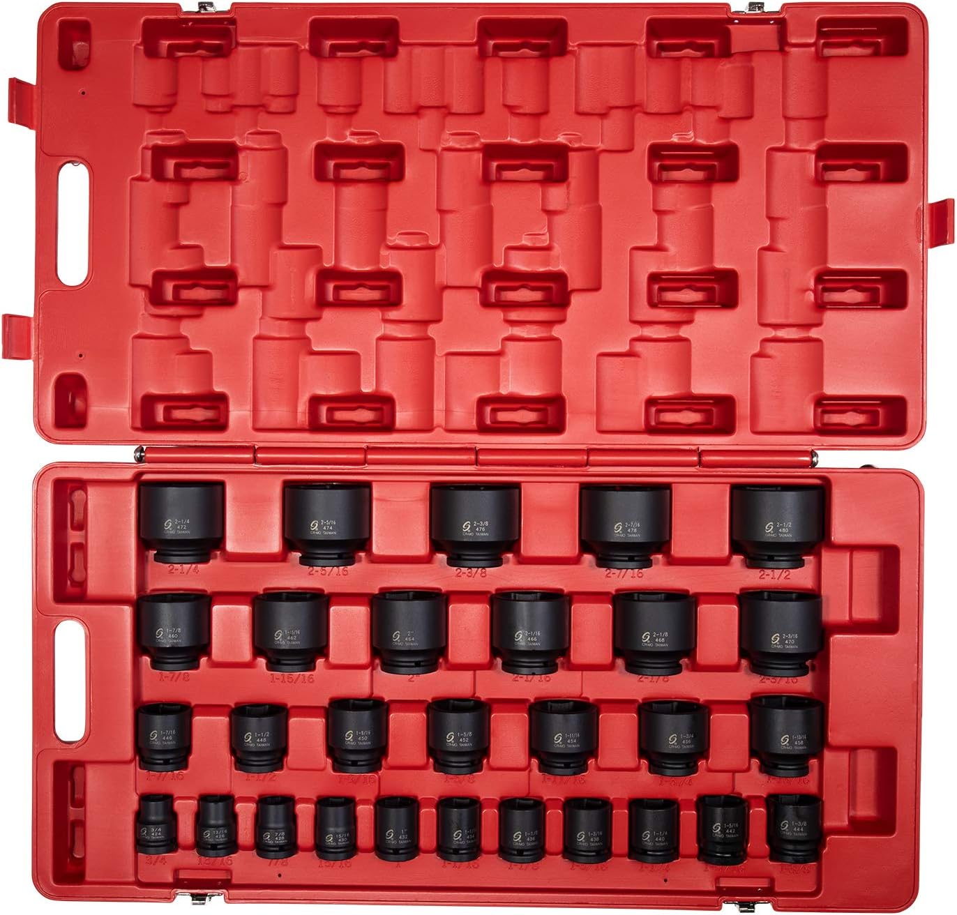 SUNEX TOOLS 3325 3/8-Inch Drive SAE Master Impact Socket Set., Standard ...